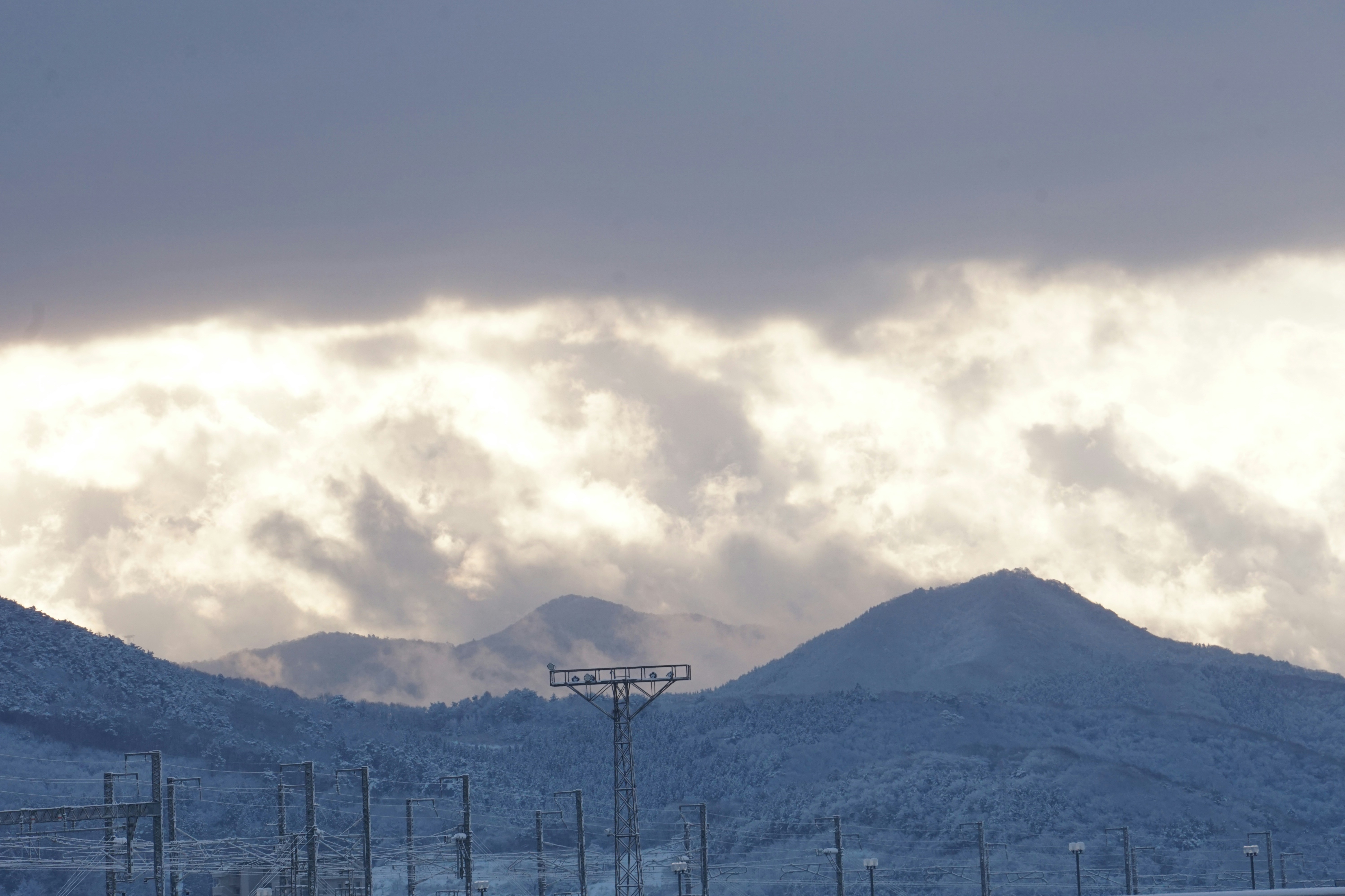 Mist over the Ridge: Dawn Crane in the Valley