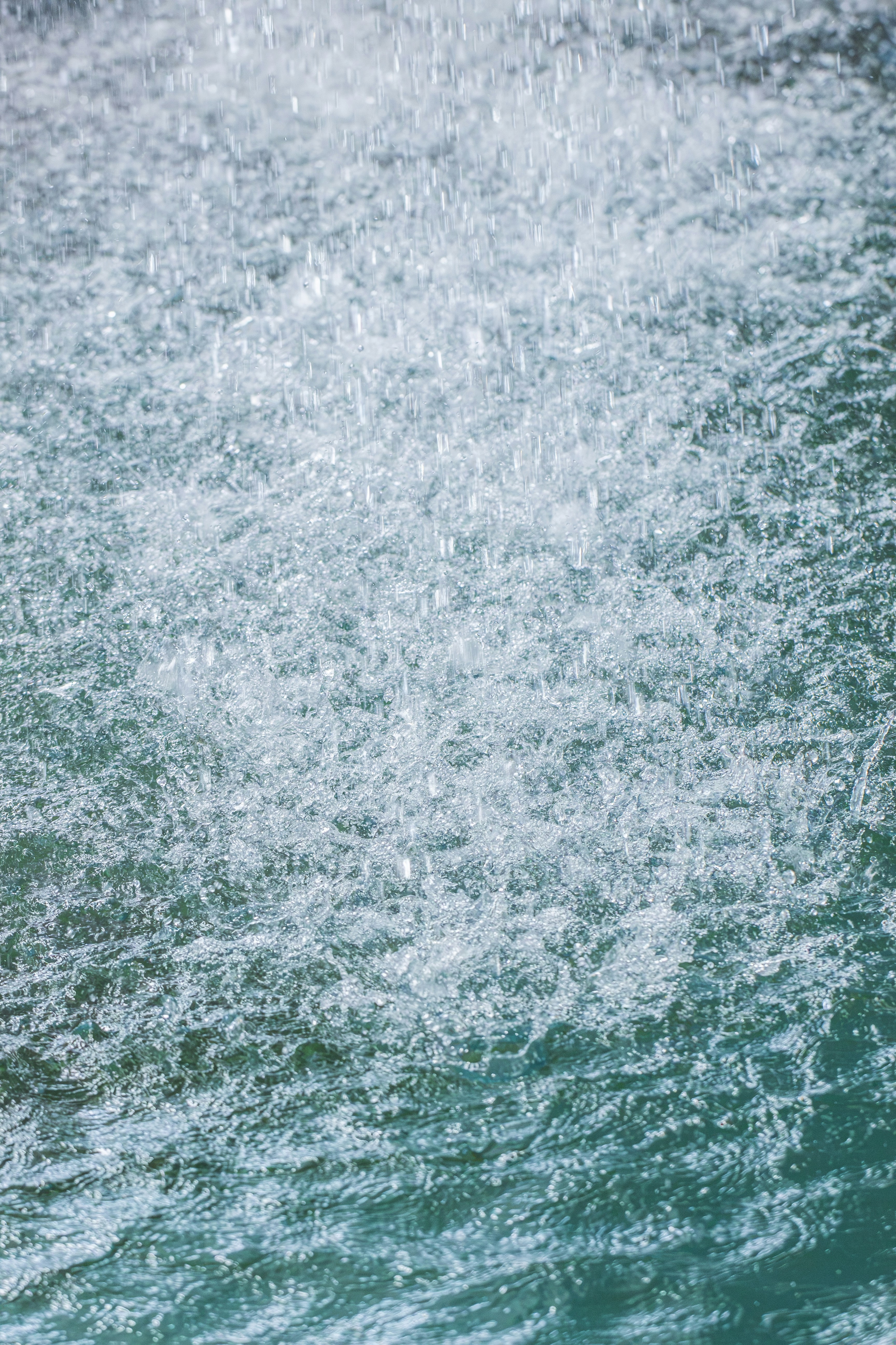 Rushing Zephyr: Turquoise Swirl of Falling Water