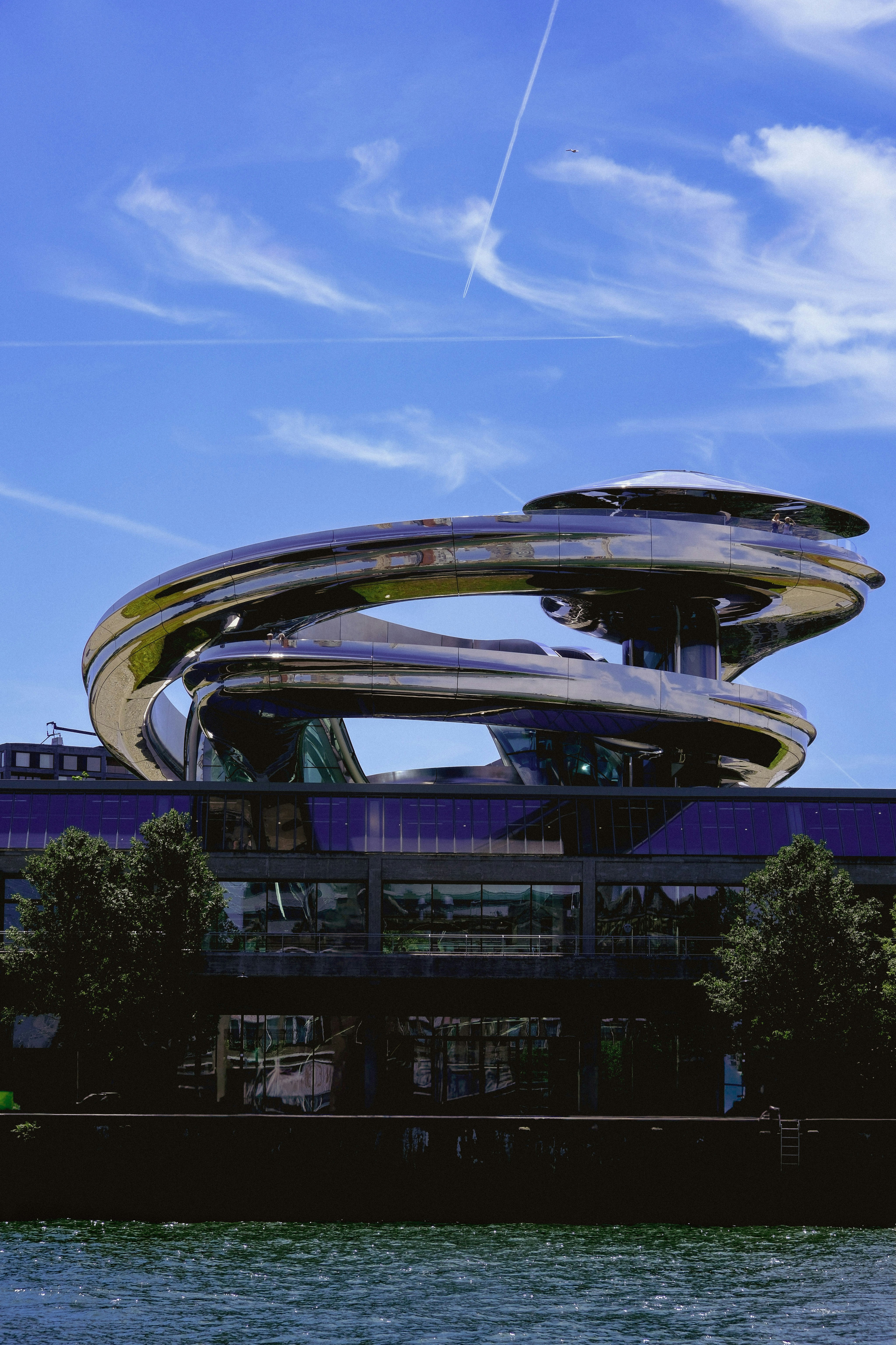 Chromed Spiral: The Riverside Pavilion Reimagined
