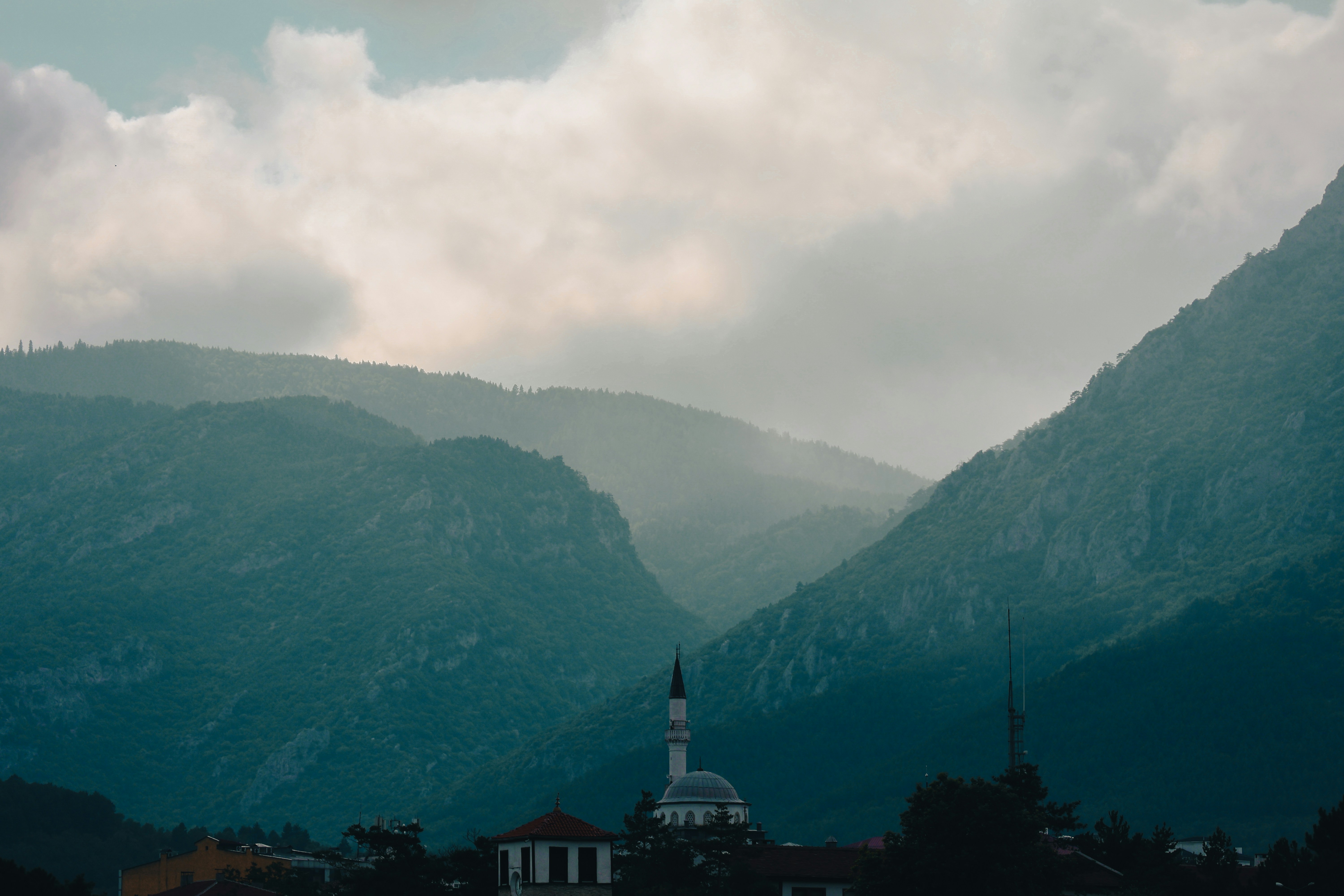 Temple Crowned by Quiet Valleys