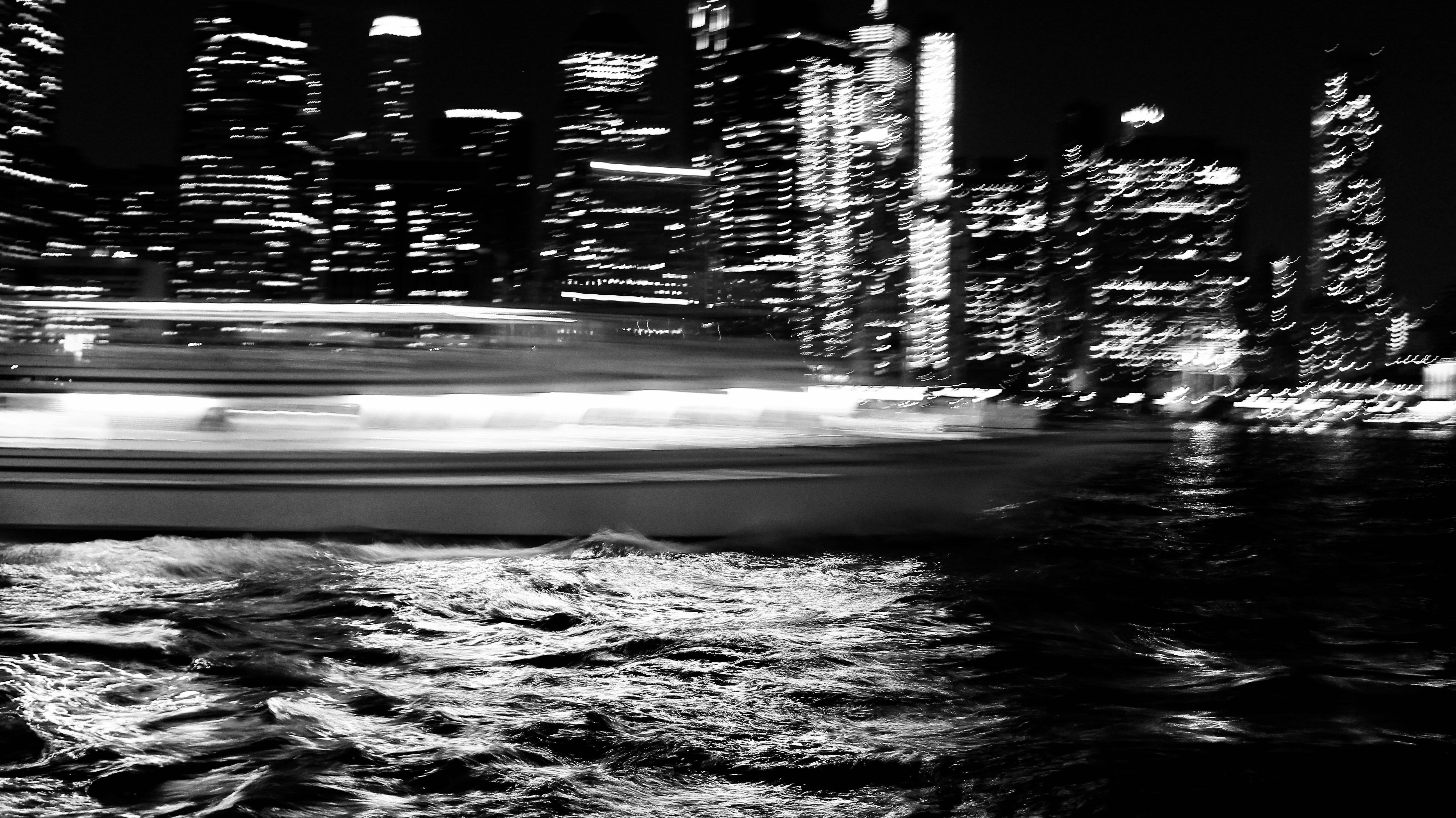 Midnight City Pulse: A Silky River Run Through Neon Waves