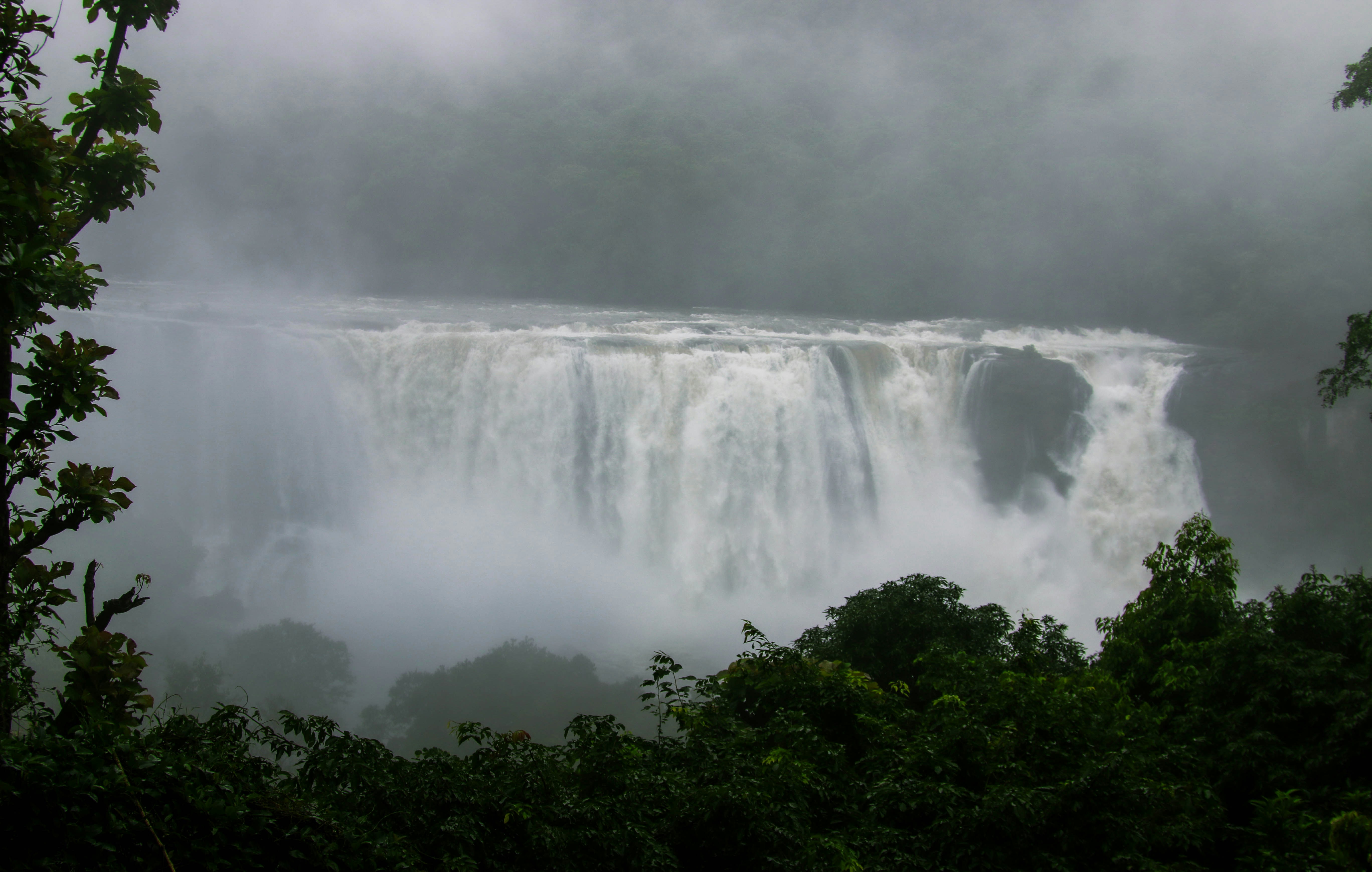 Mist Veil Over a Mighty Cascade