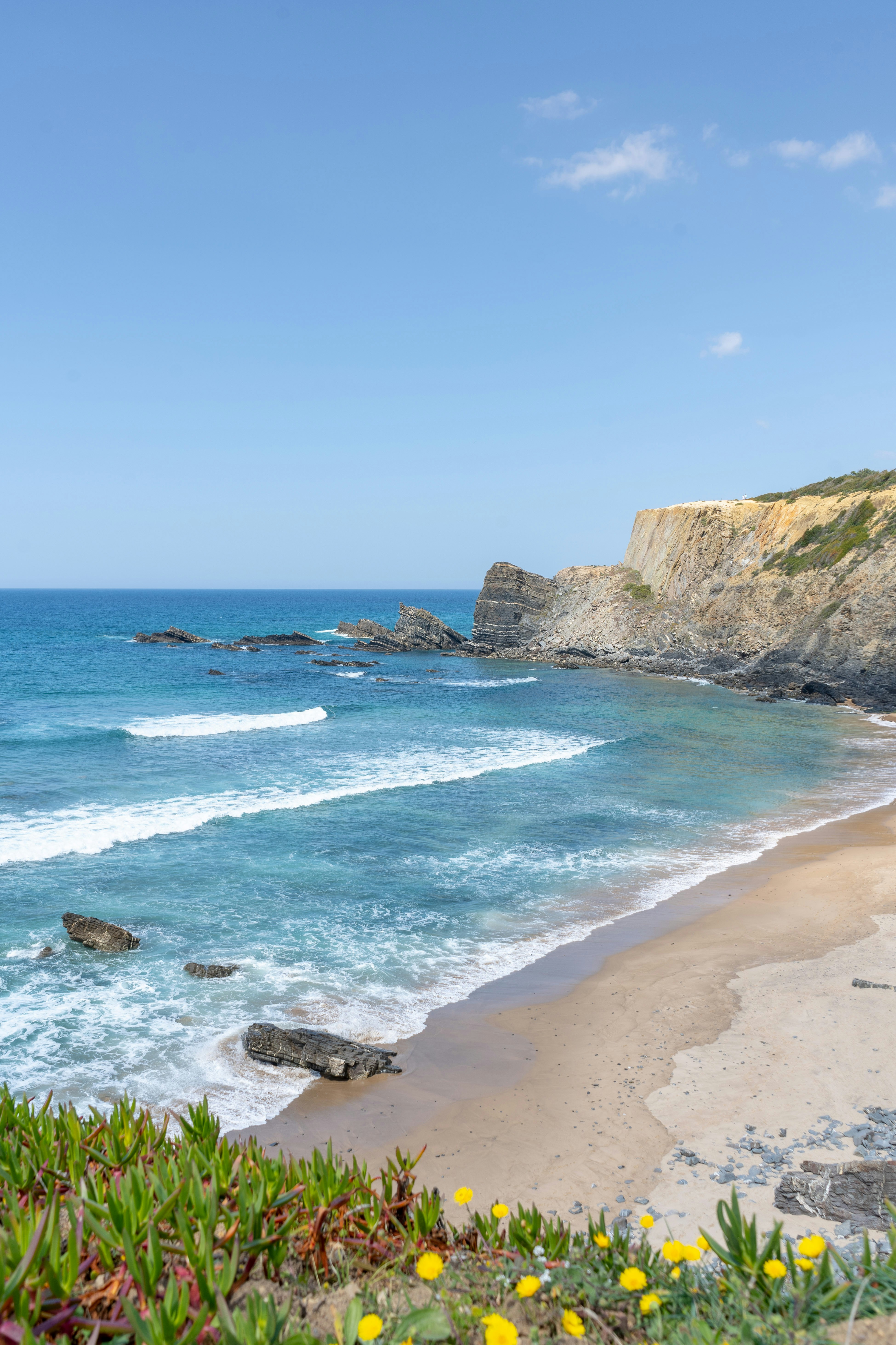 Cliffside Shoreline: A Quiet Atlantic Vista