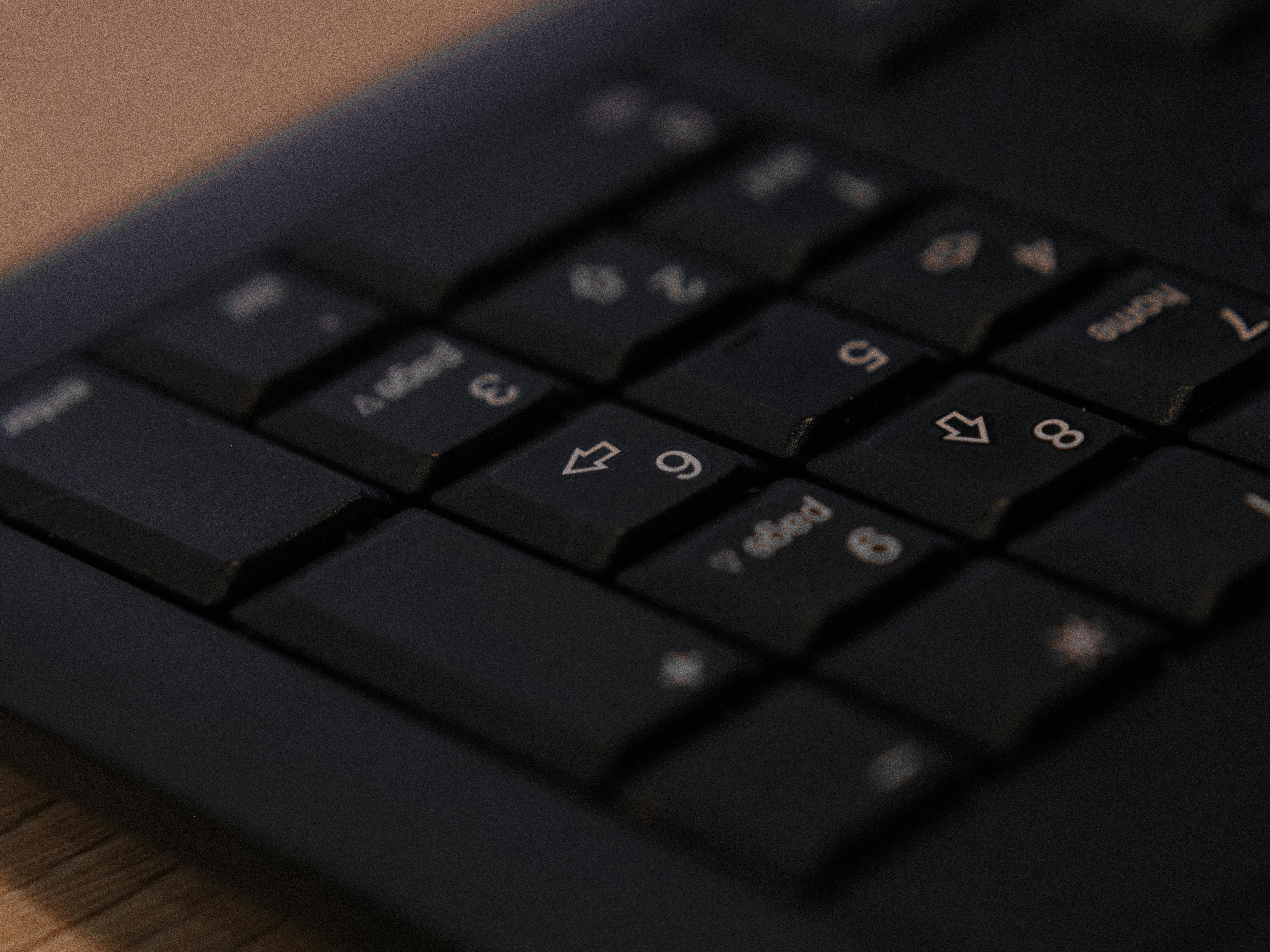 Quiet Keys: a Close-Up of the Laptop Keyboard in Focus