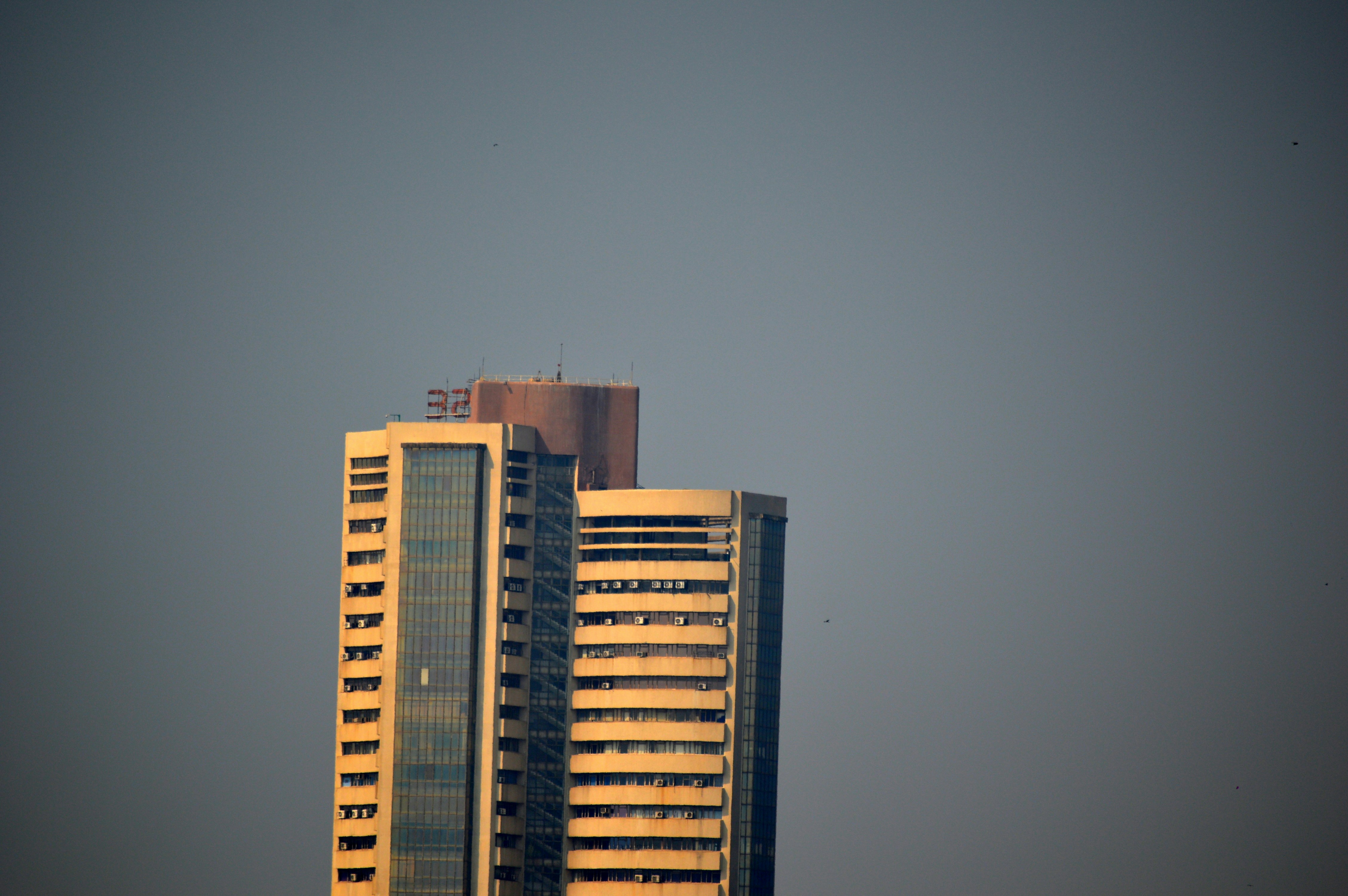 Towering Edge: Sunset Marks the Ascent of a City Spine