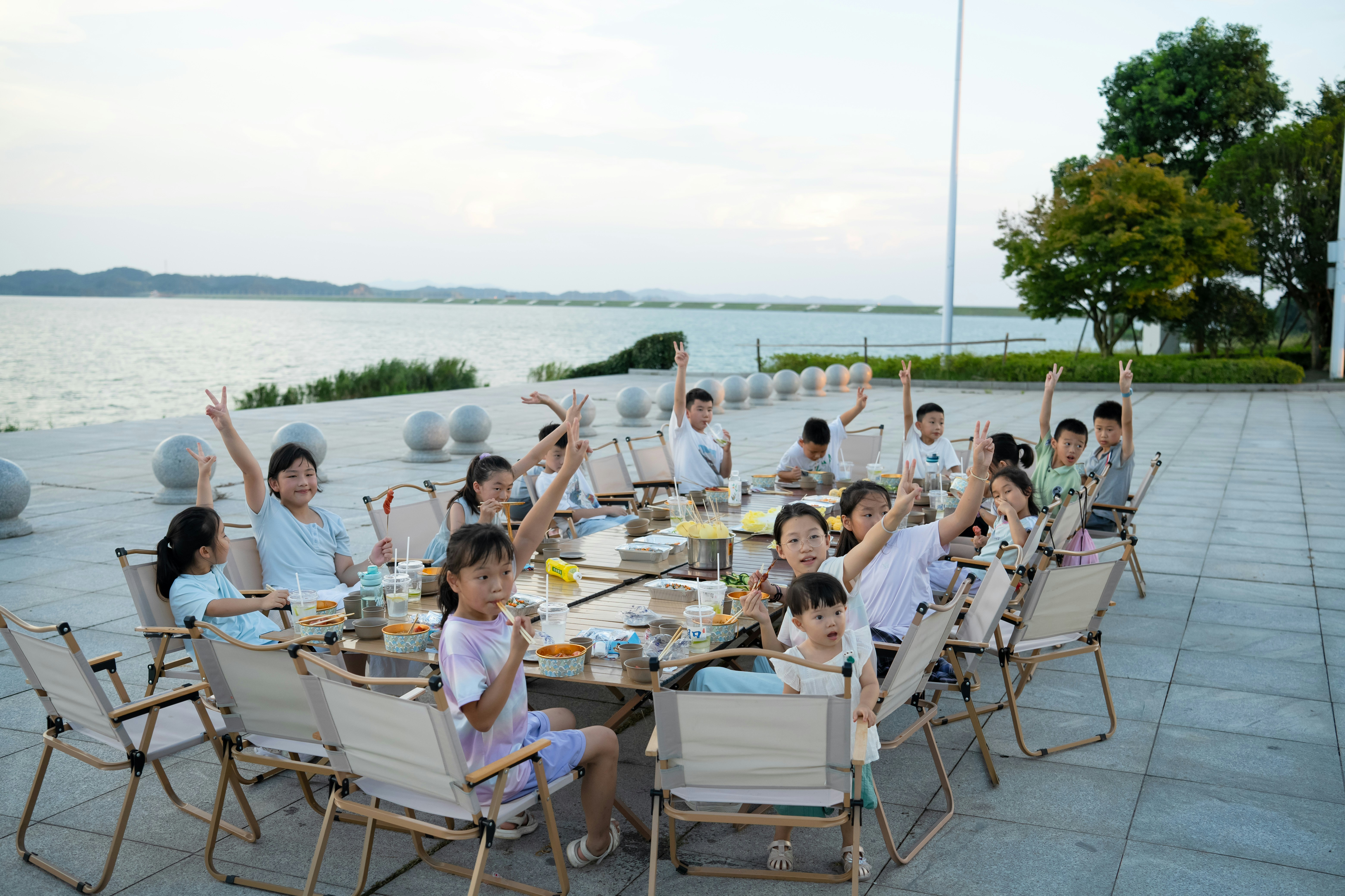 Lounge of Laughter: A Long Dinner by the Waterfront