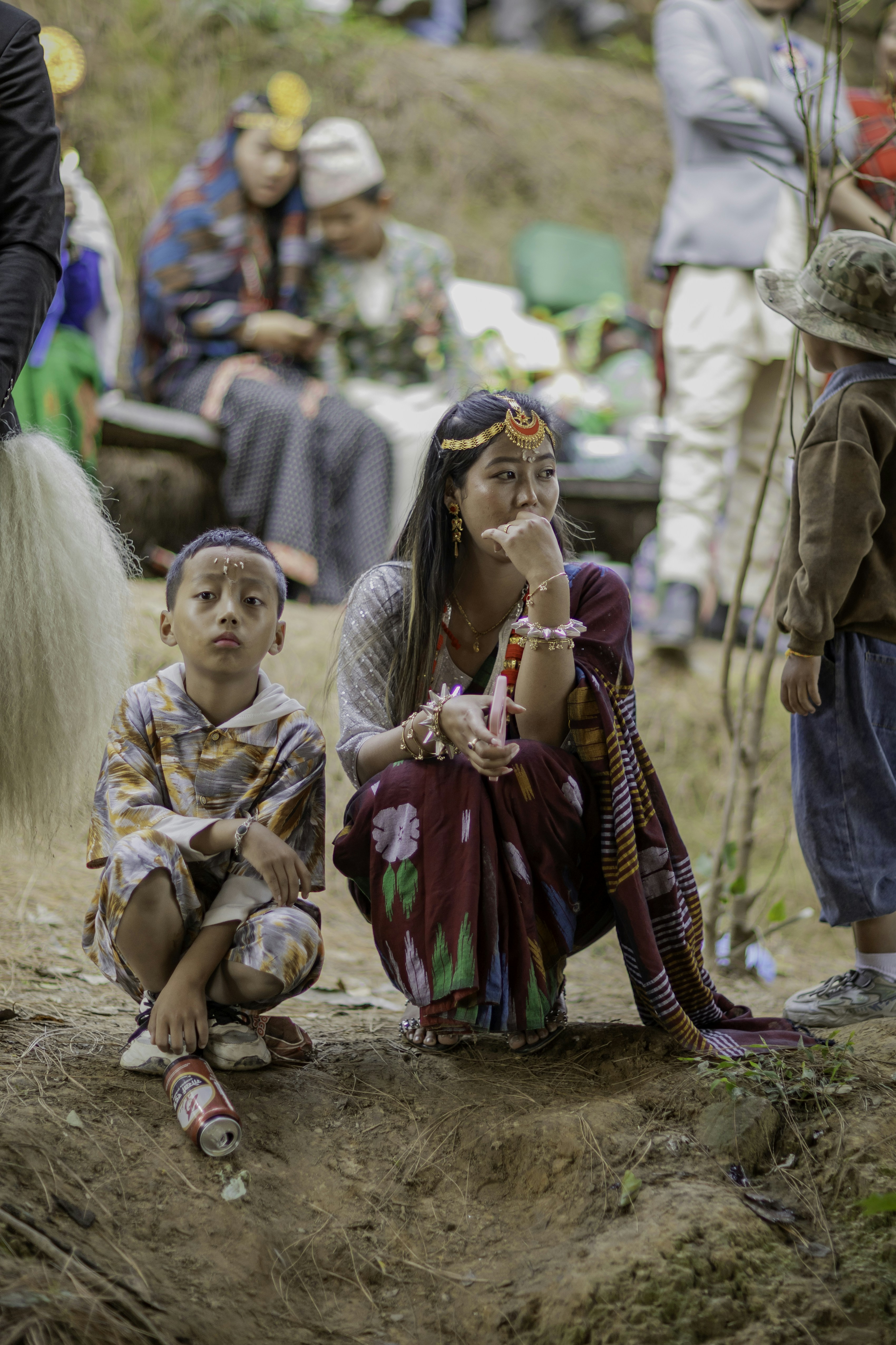 Curious Pair at the Community Gathering