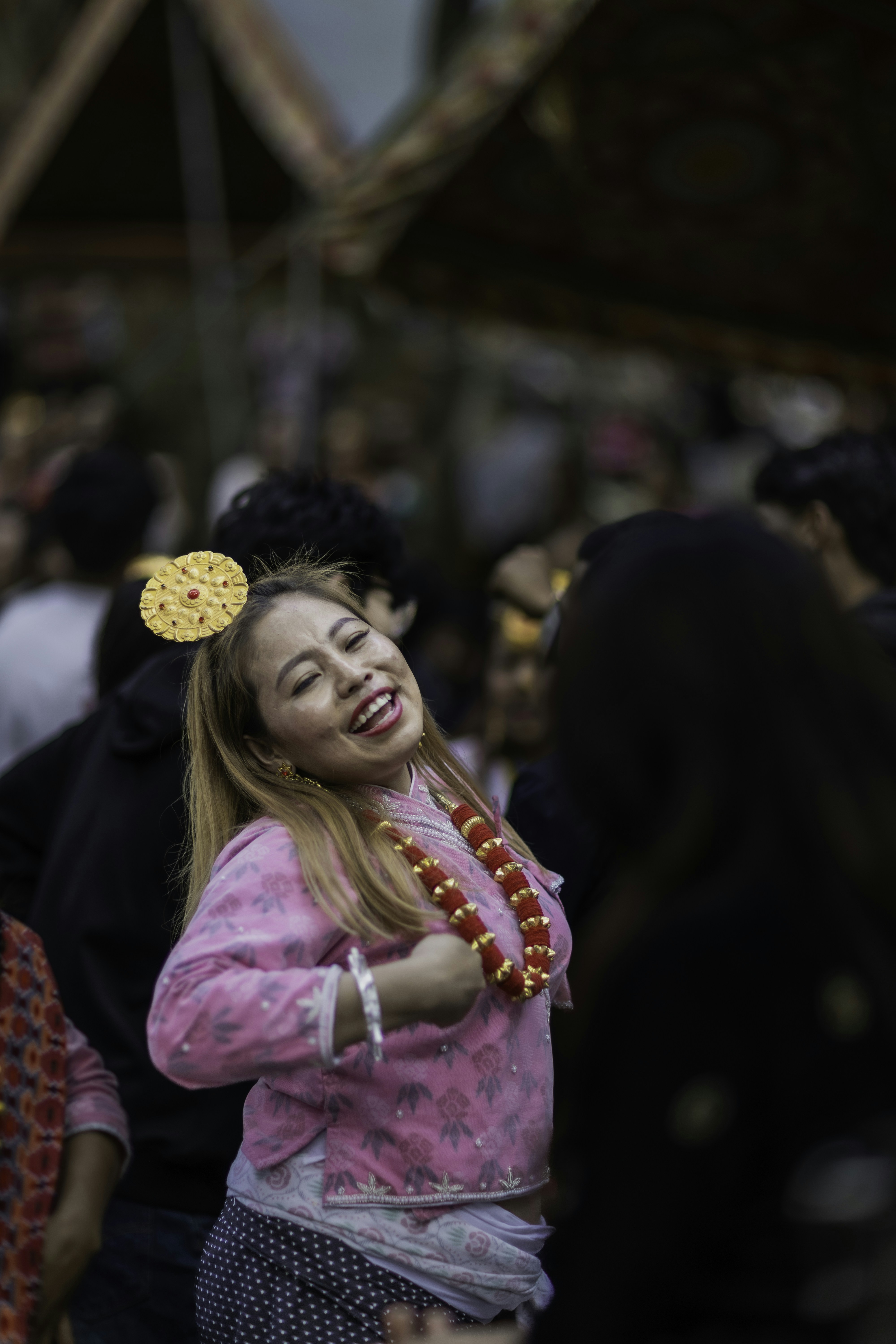Joyful Dance Under Ceremonial Lights