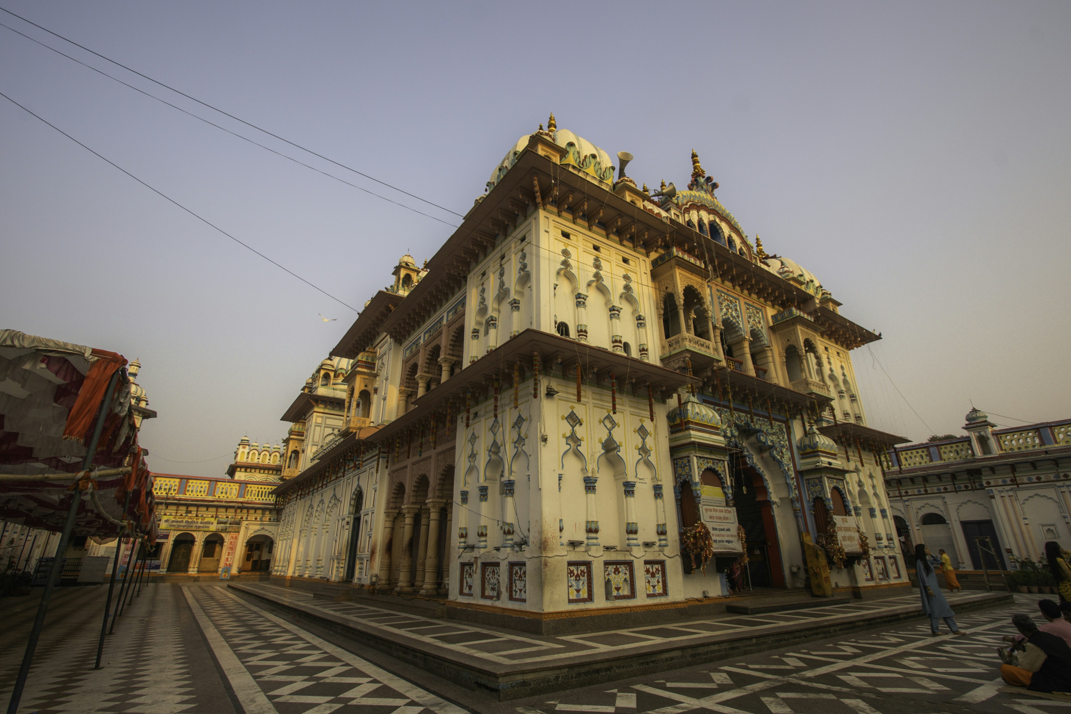 Fortress of Carved Light: The Temple Façade at Golden Hour