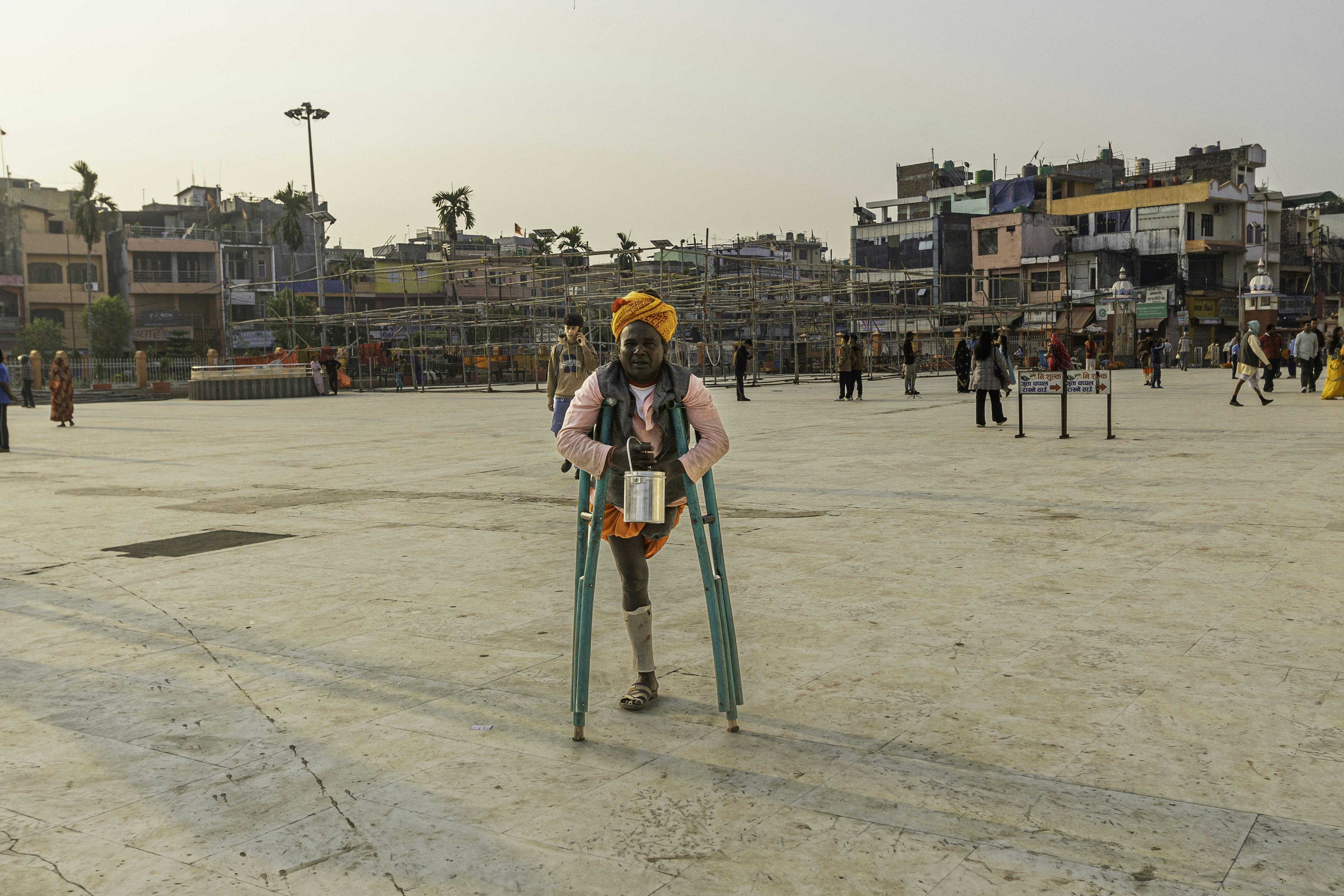 Hindu Devotees Offering Prayers at Janaki Temple (Janaki Mandir), Janakpur, Nepal