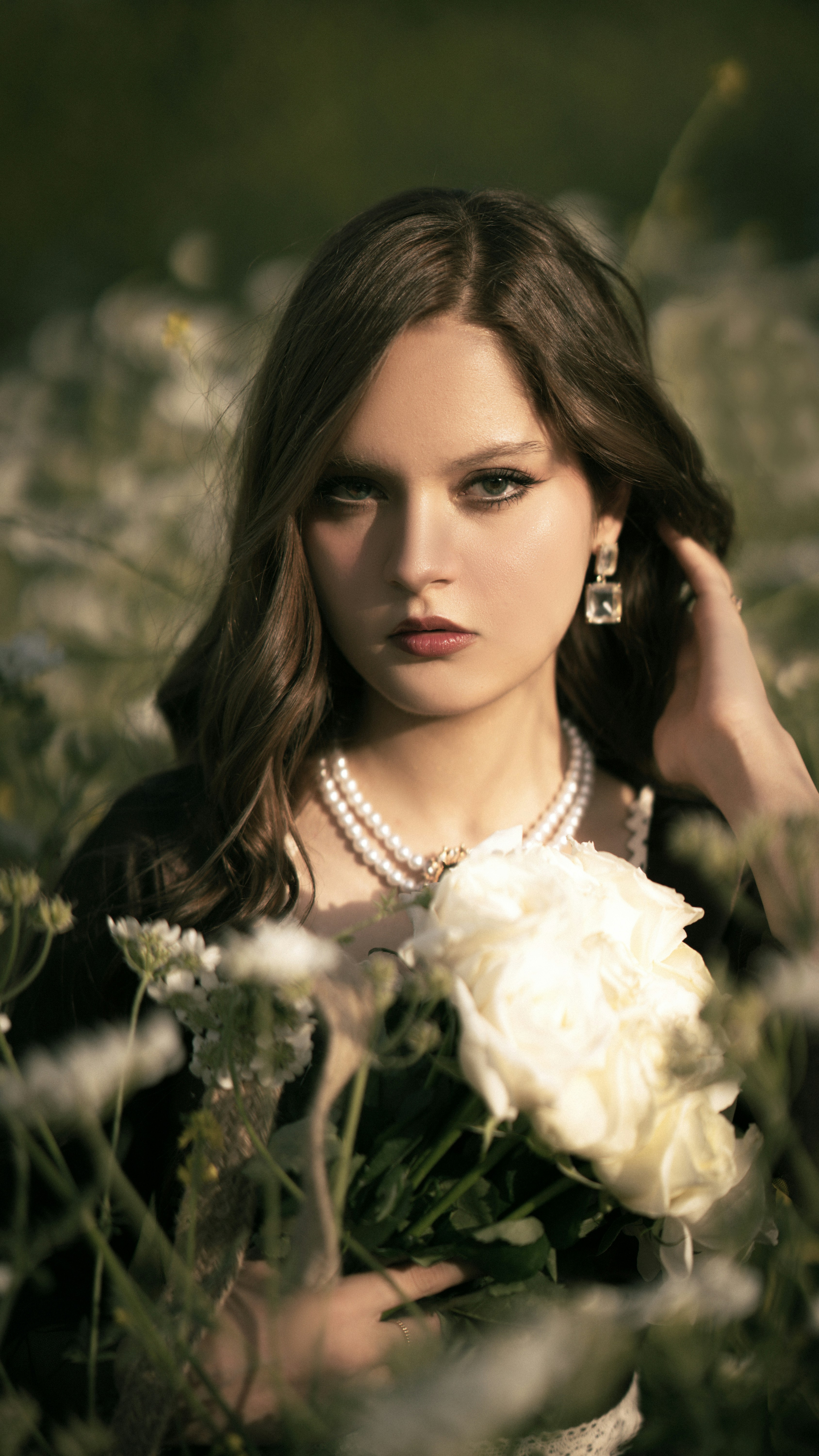 Field of Quiet Glamour: A Portrait in Sunlit Bloom