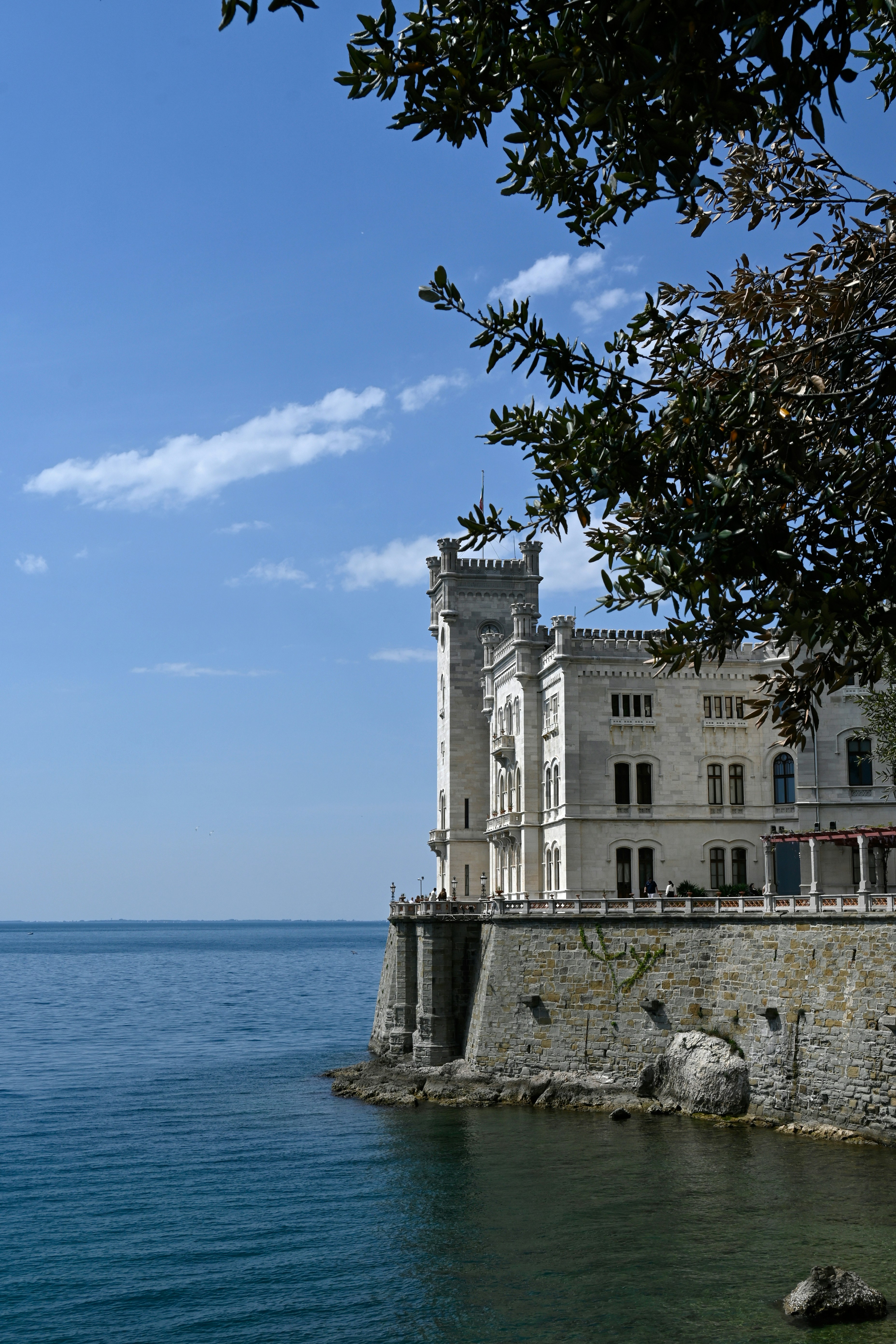 Castle on the Sea: A Coastal Fortress Amid Blue Horizons