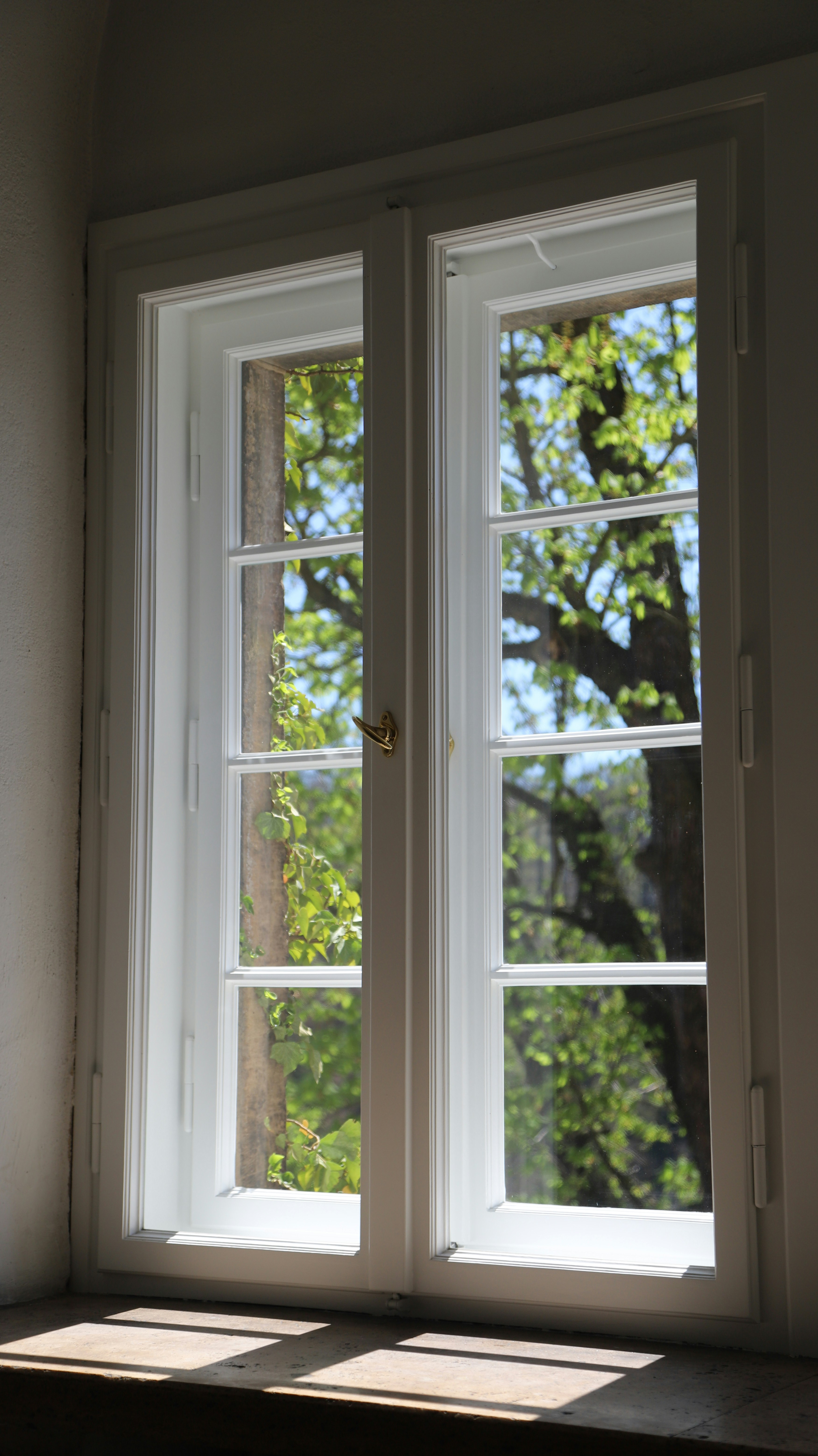Sunlit Glimpse through a Quiet Window