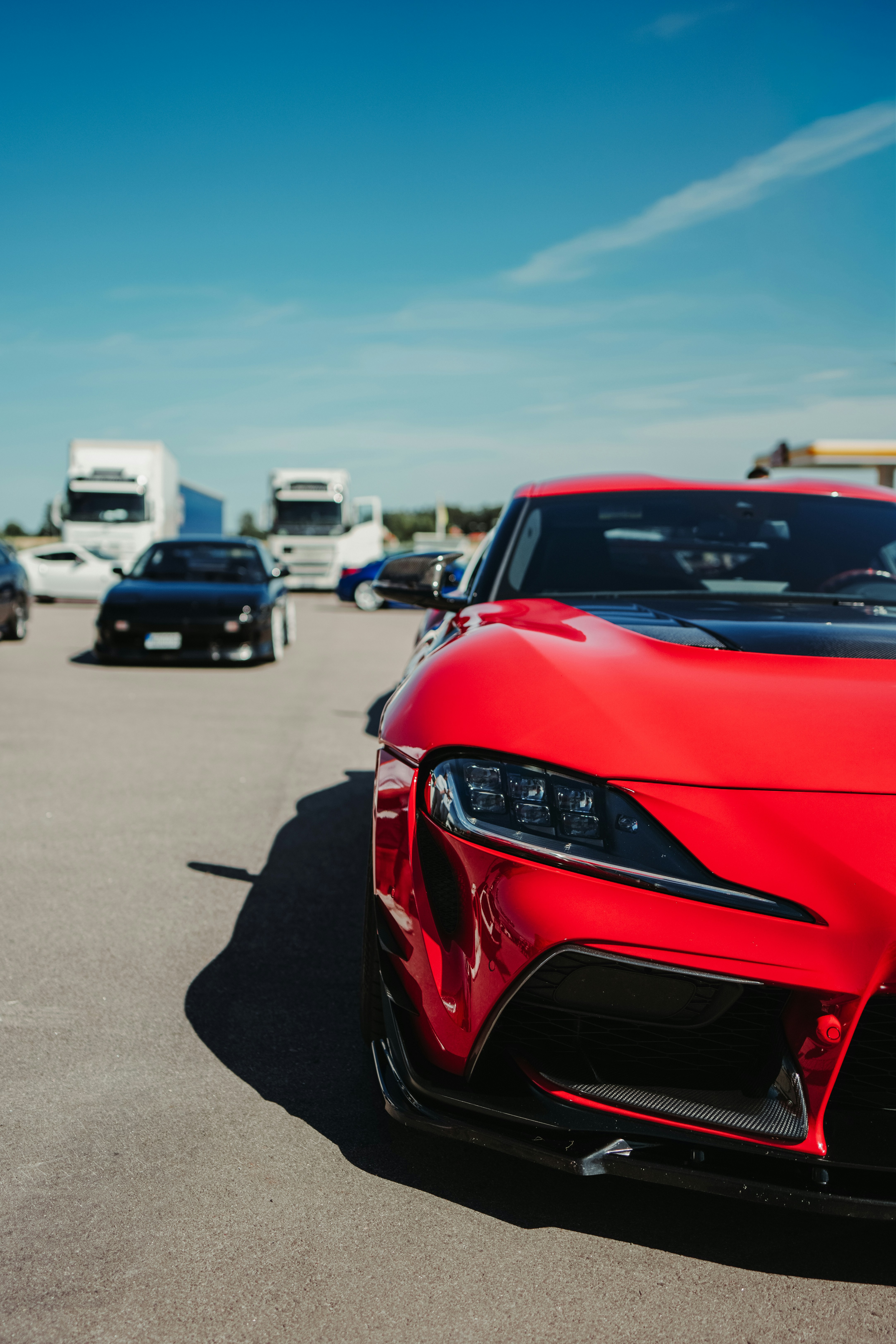 Red Exemplar in a Sea of Wheels