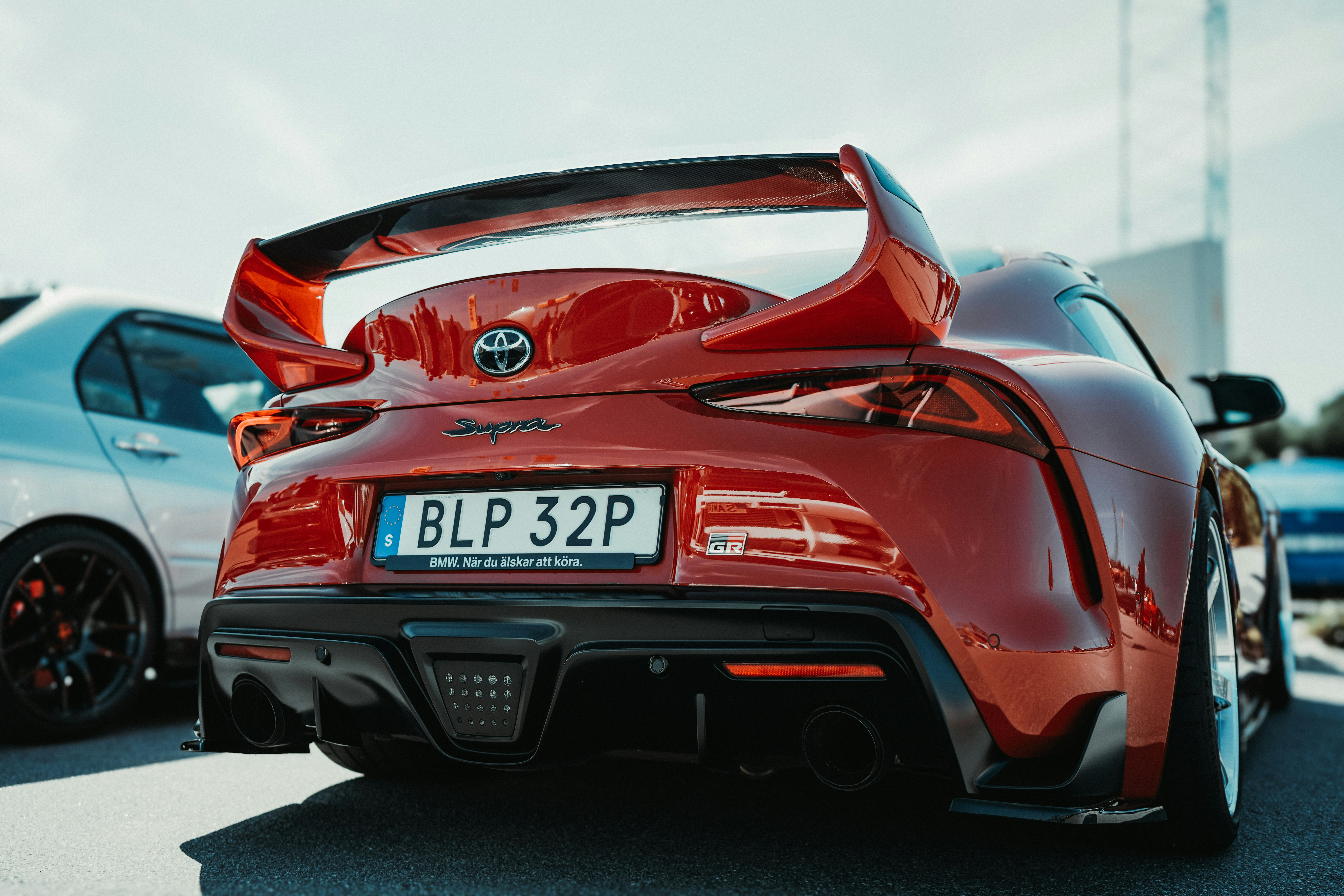 Rear View Rally: The Red Supra in a Car Meet