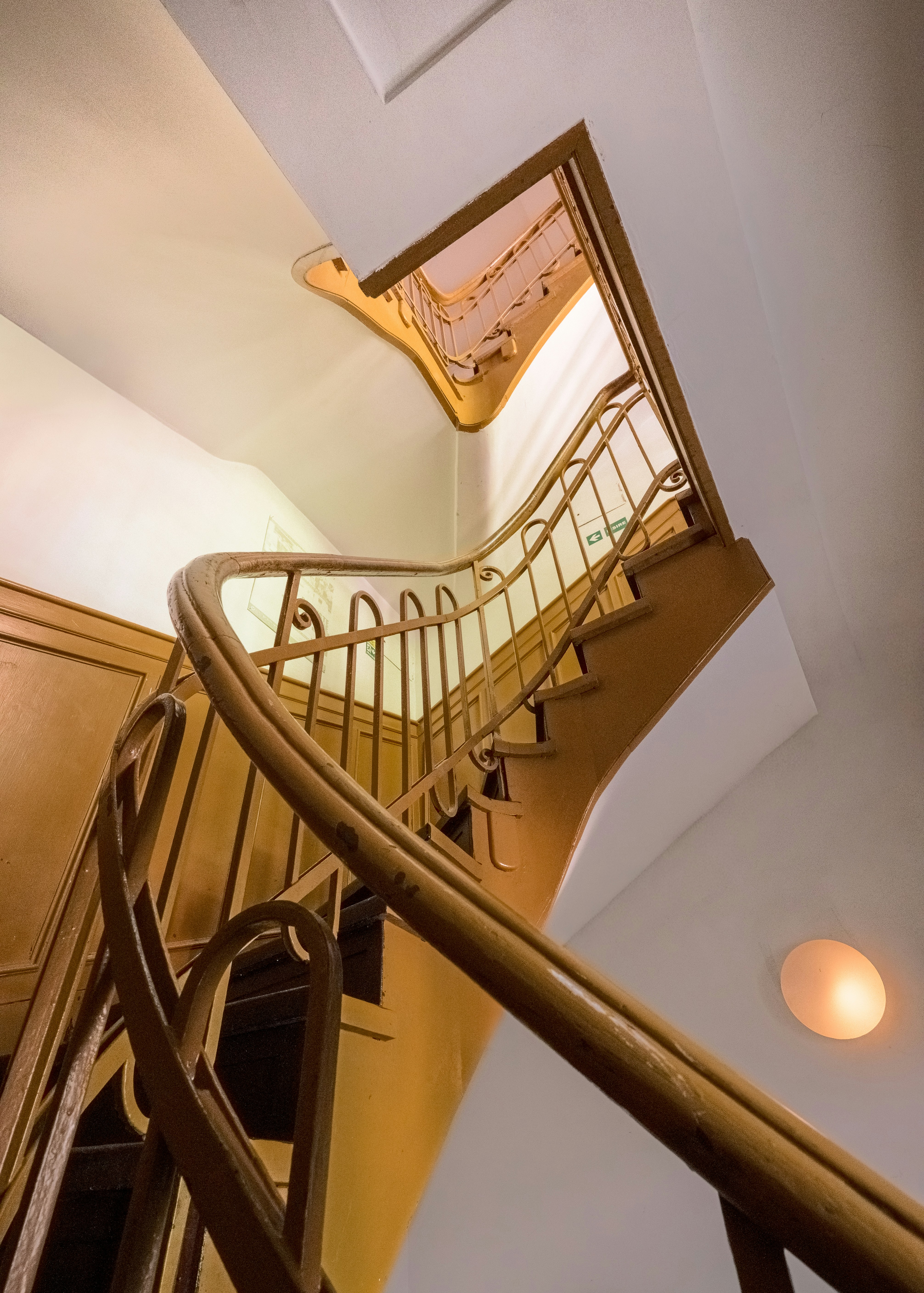 Spiral Staircase into Soft Light