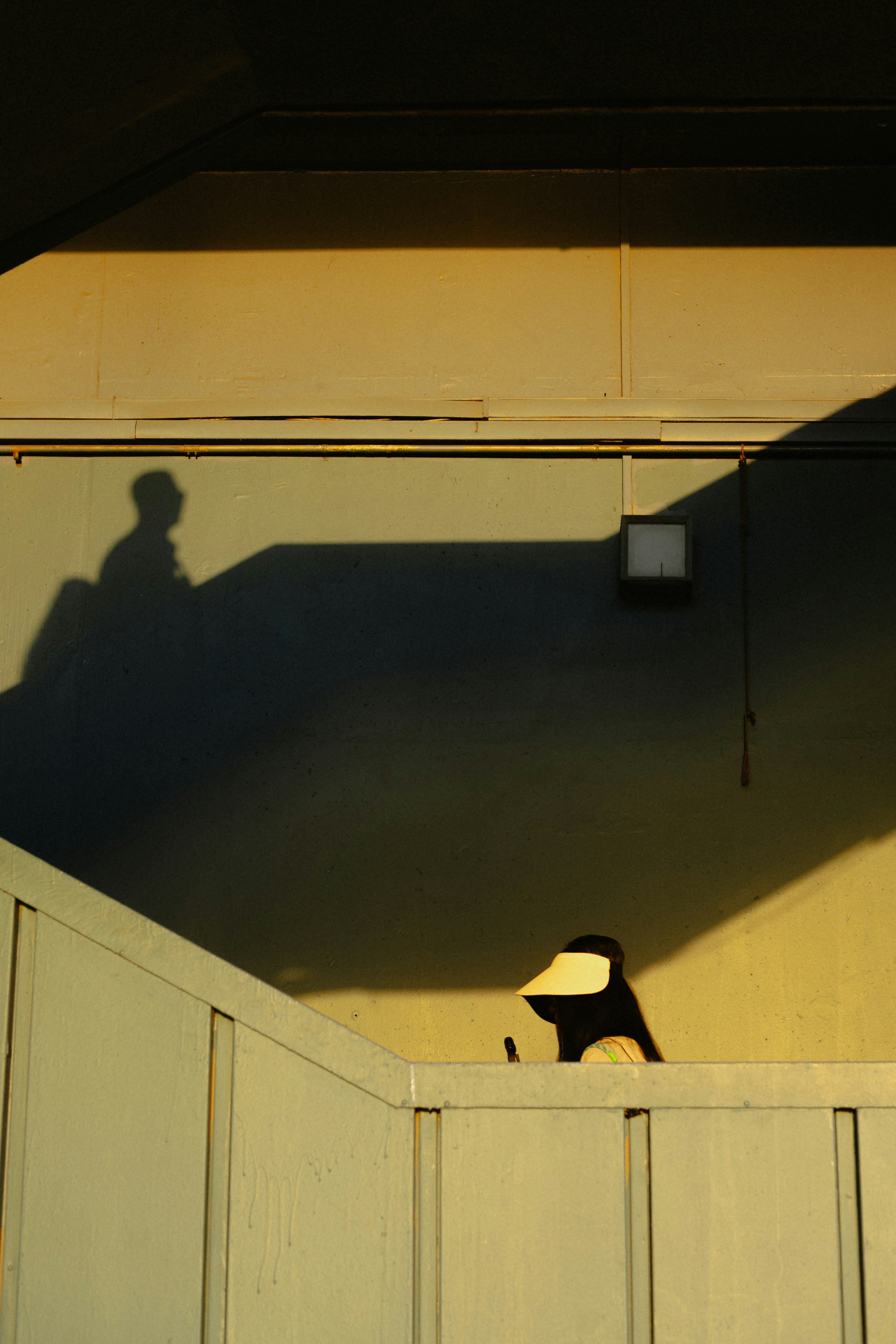 Shadowed Walkway: A Dual Perspective on Light and Silhouette