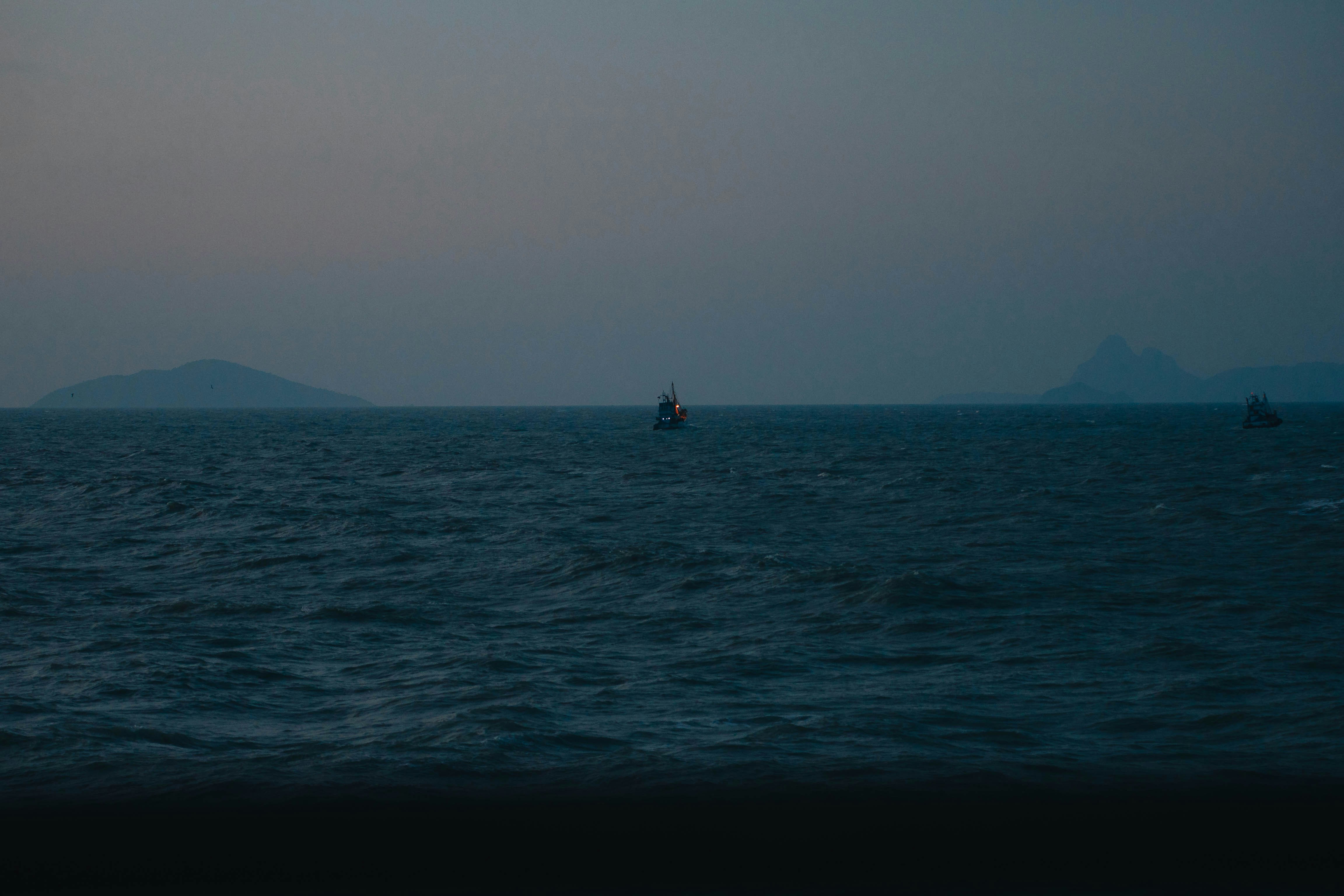 Midnight Vessel: A Quiet Horizon at Dusk