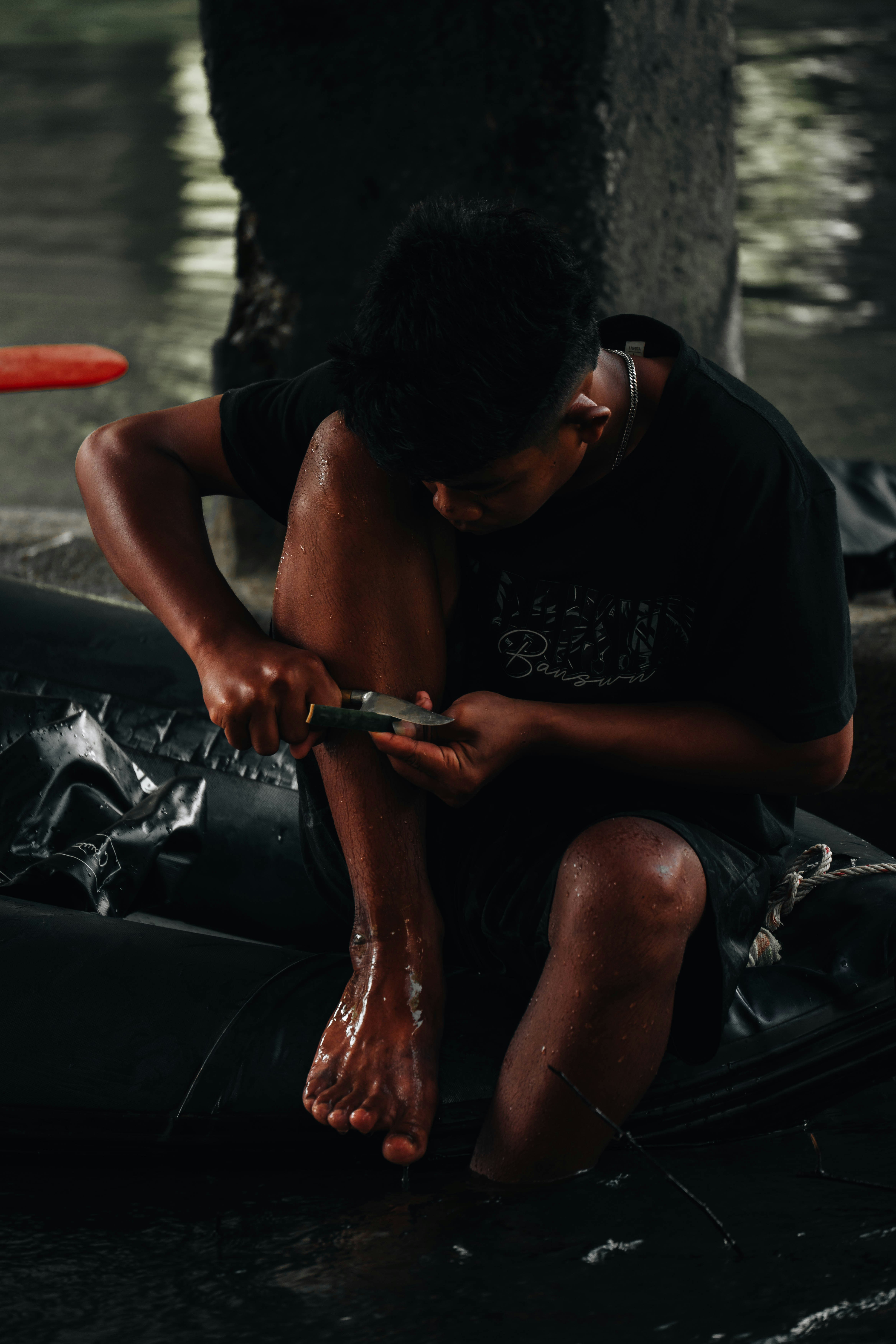 Under the Surface: A Quiet Moment of Prep by the Water