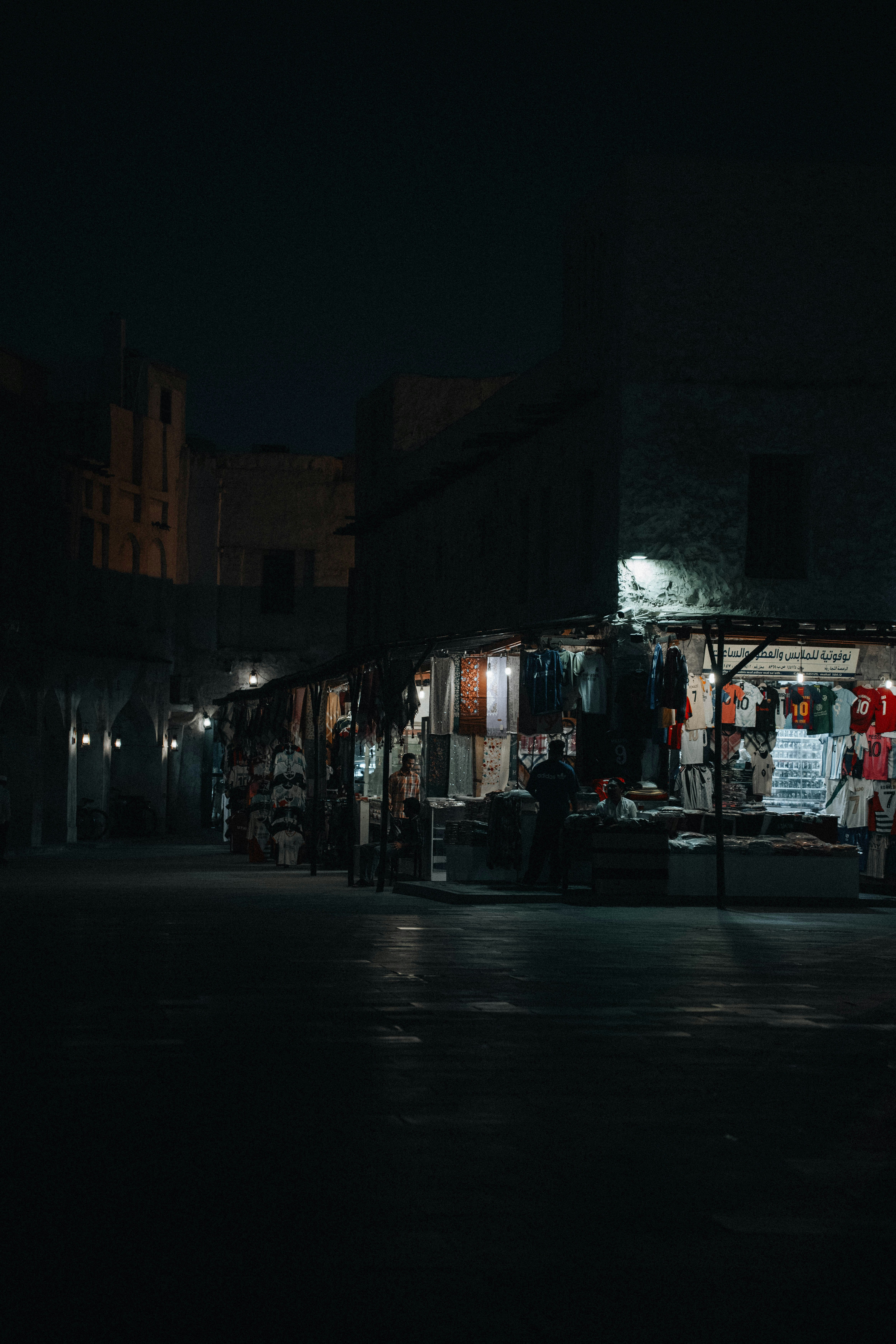 Night Bazaar: Warm Light spilling from a Street Market
