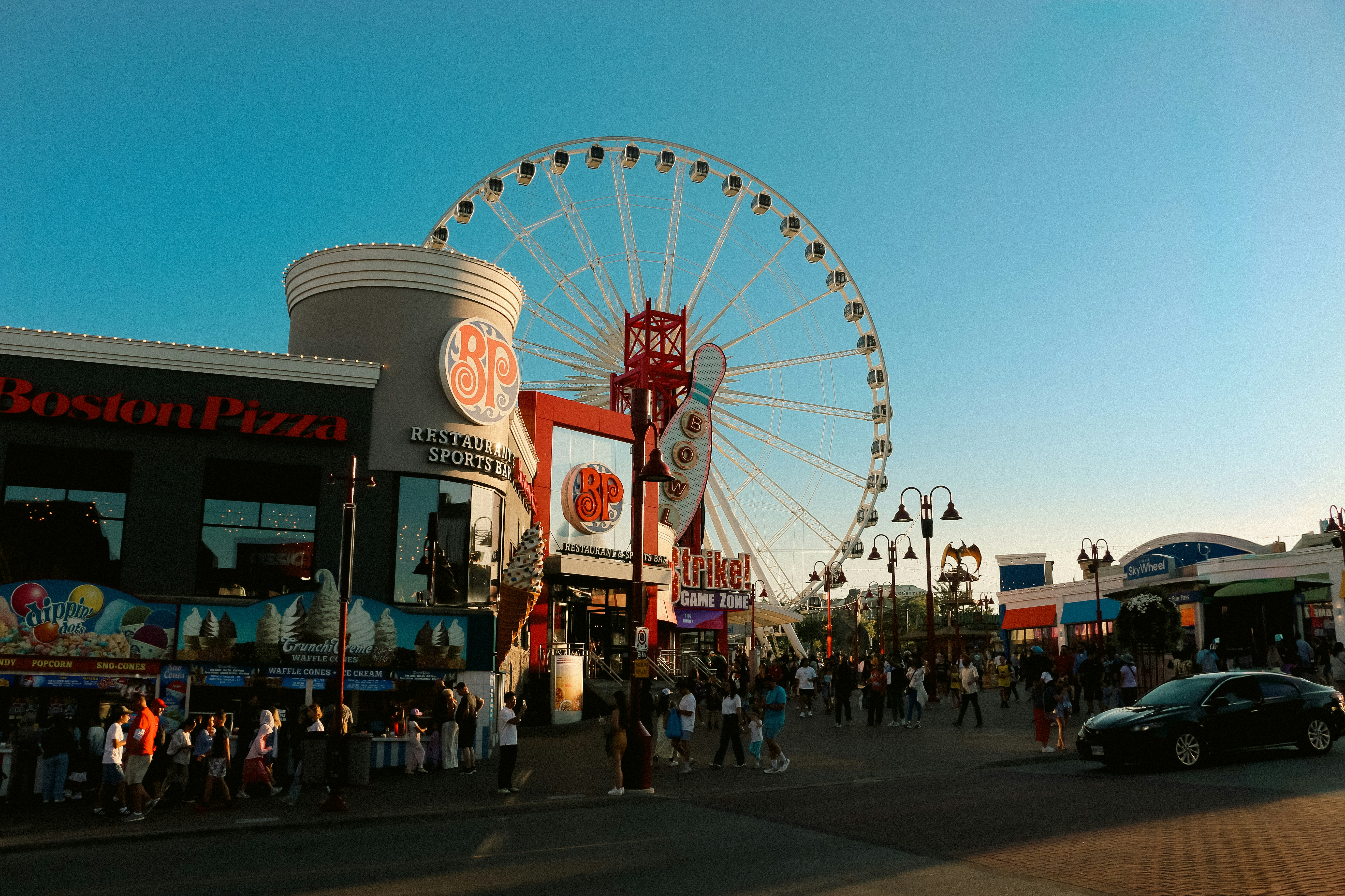 Ferris Wheel Glow Over the Seaside Boardwalk