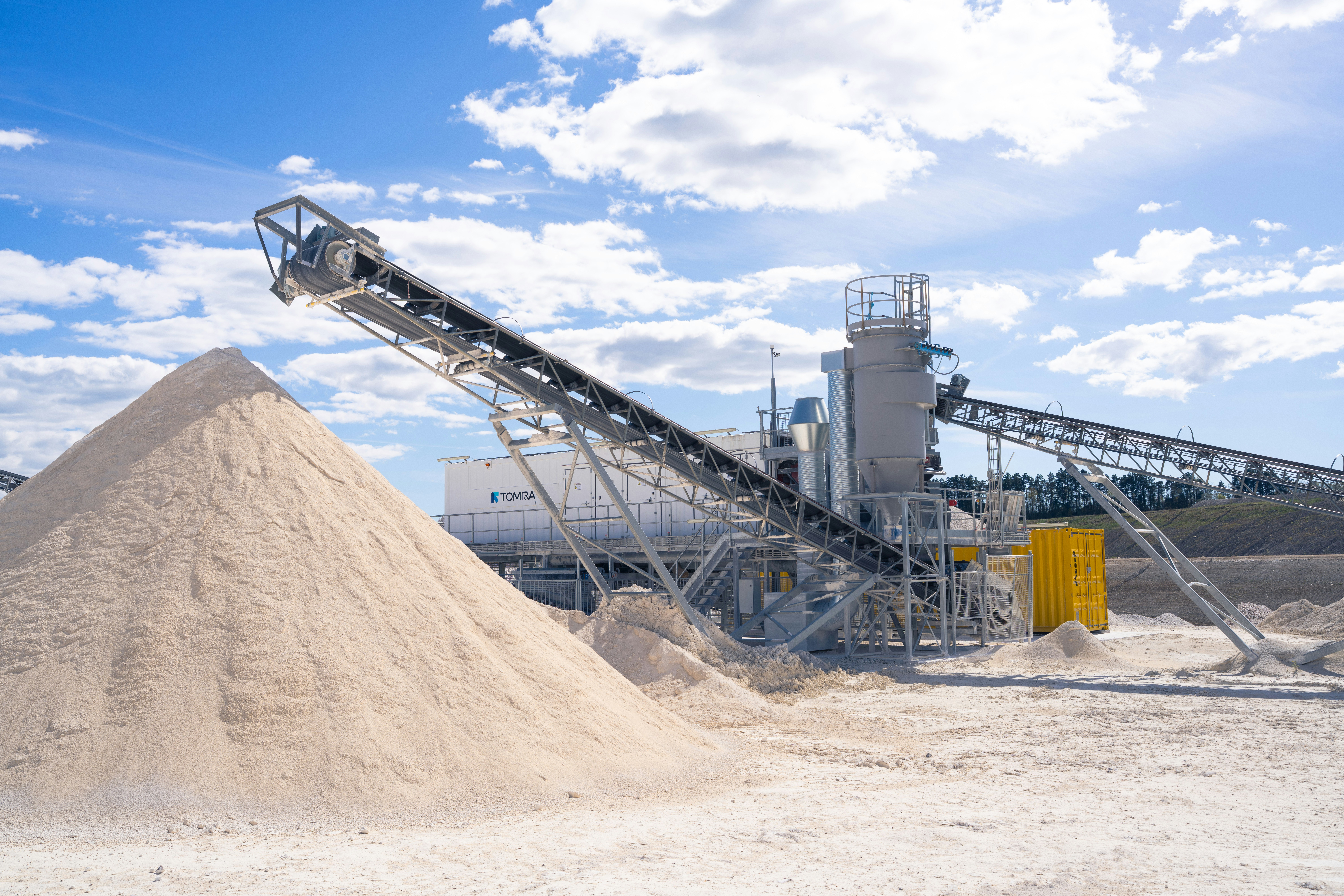 Industrial Sands: A Quarry Conveyor in Quiet Sun