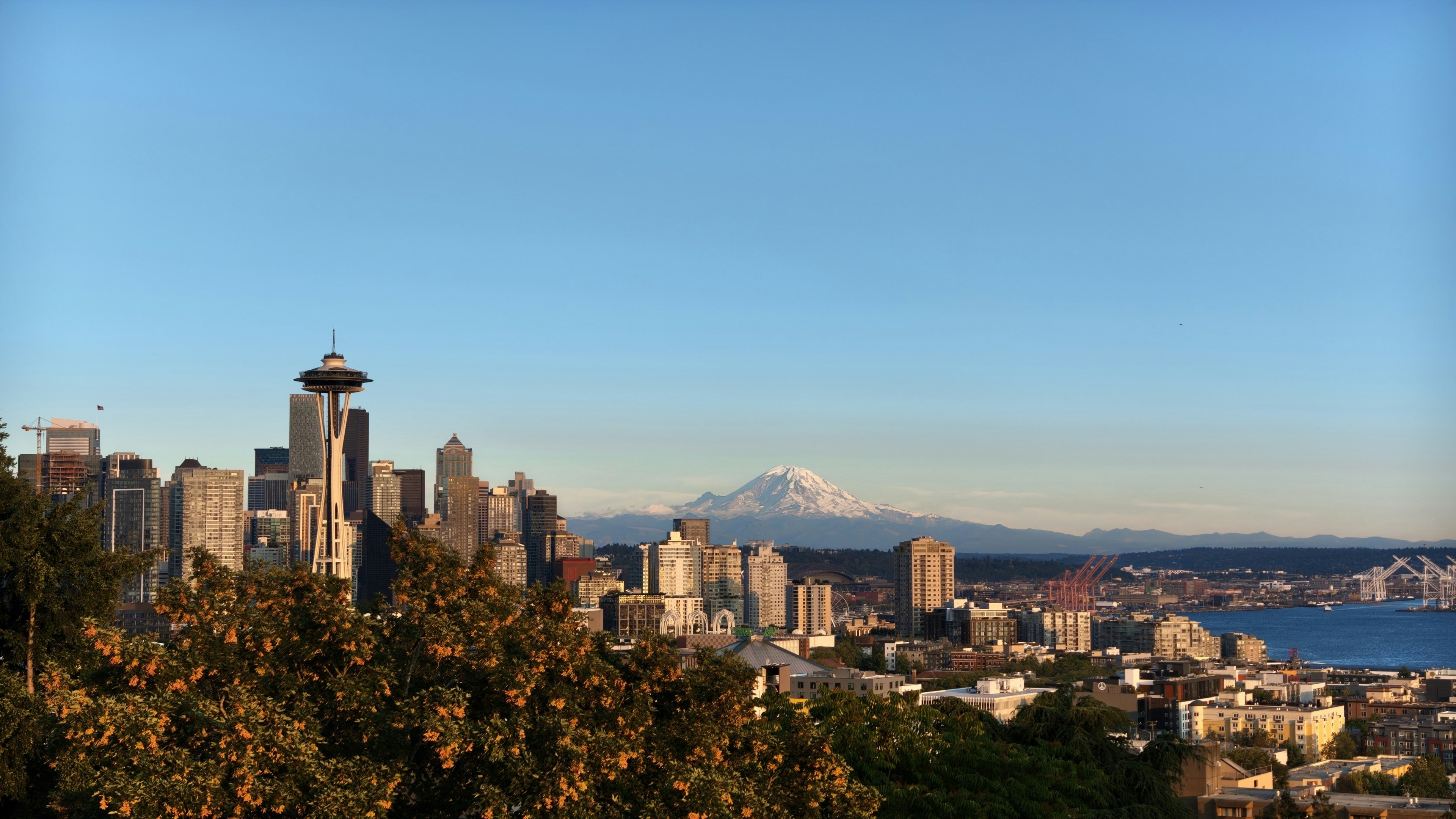 Seattle Skyline with Mount Rainier as Silent Backdrop