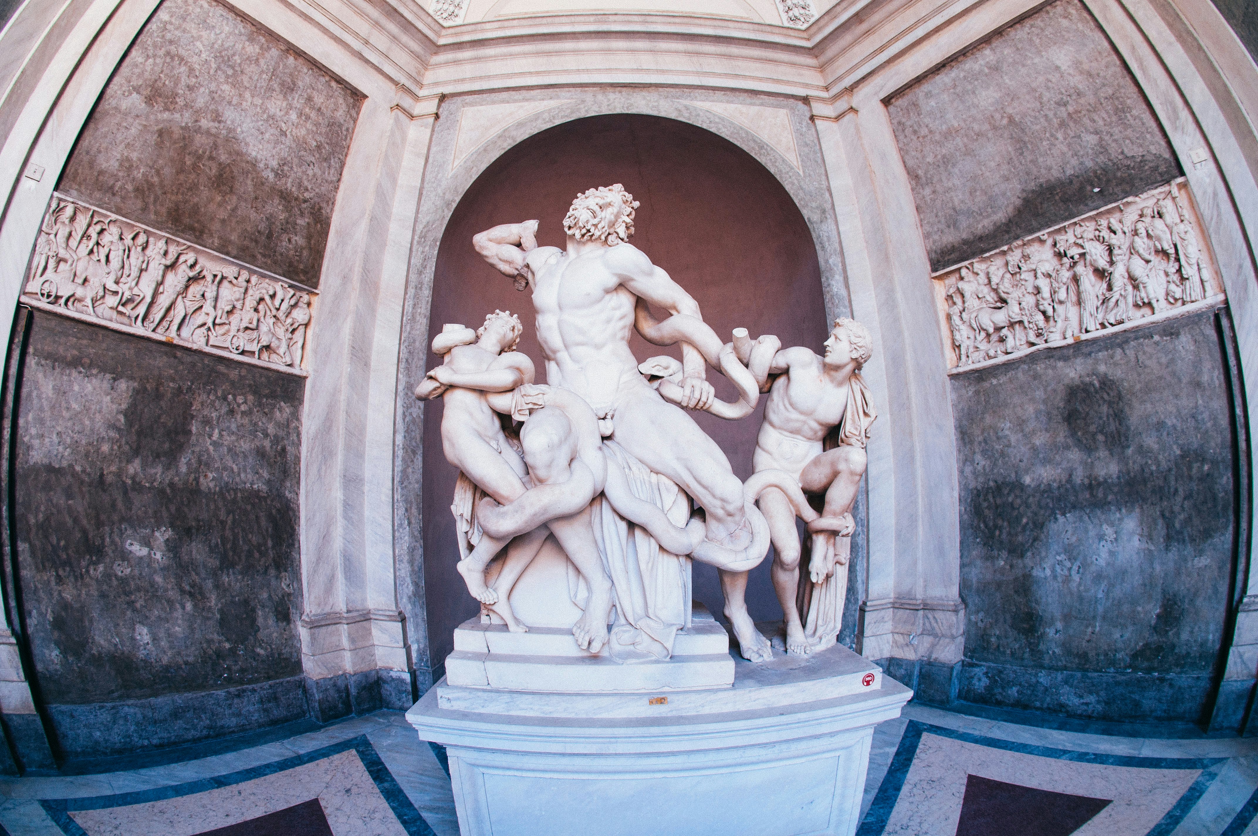 Relief of Classical Allegory: A Central Statue in a Distinctive Arc