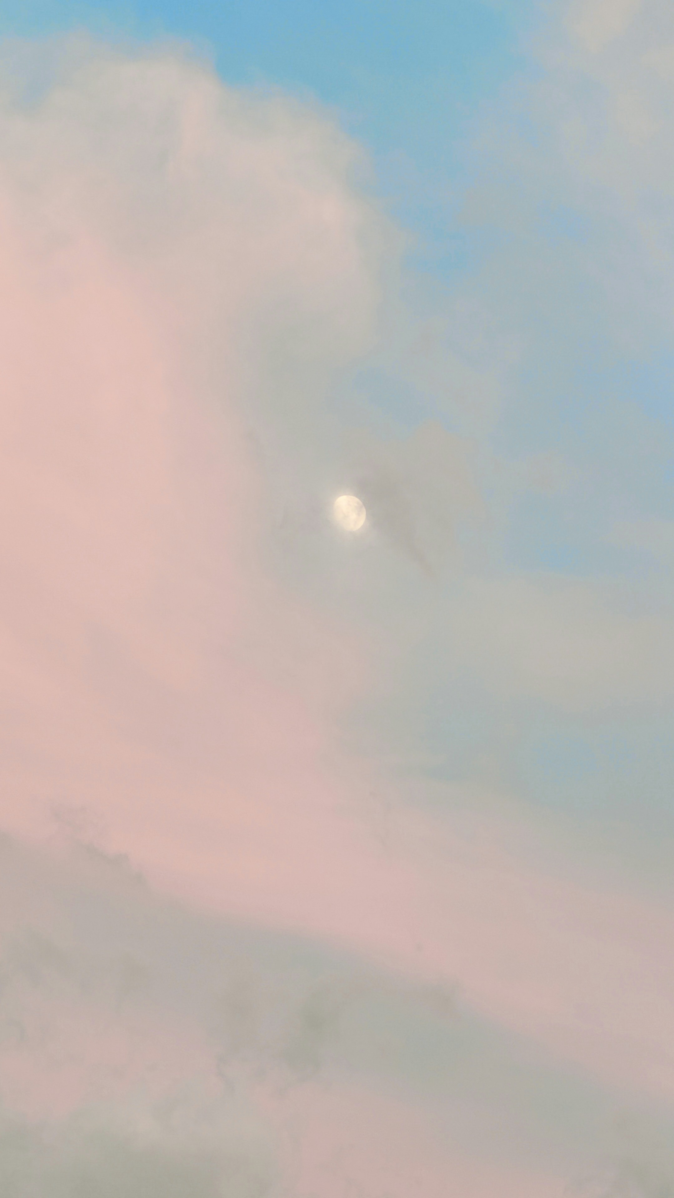Pastel Skies with Lunar Glow
