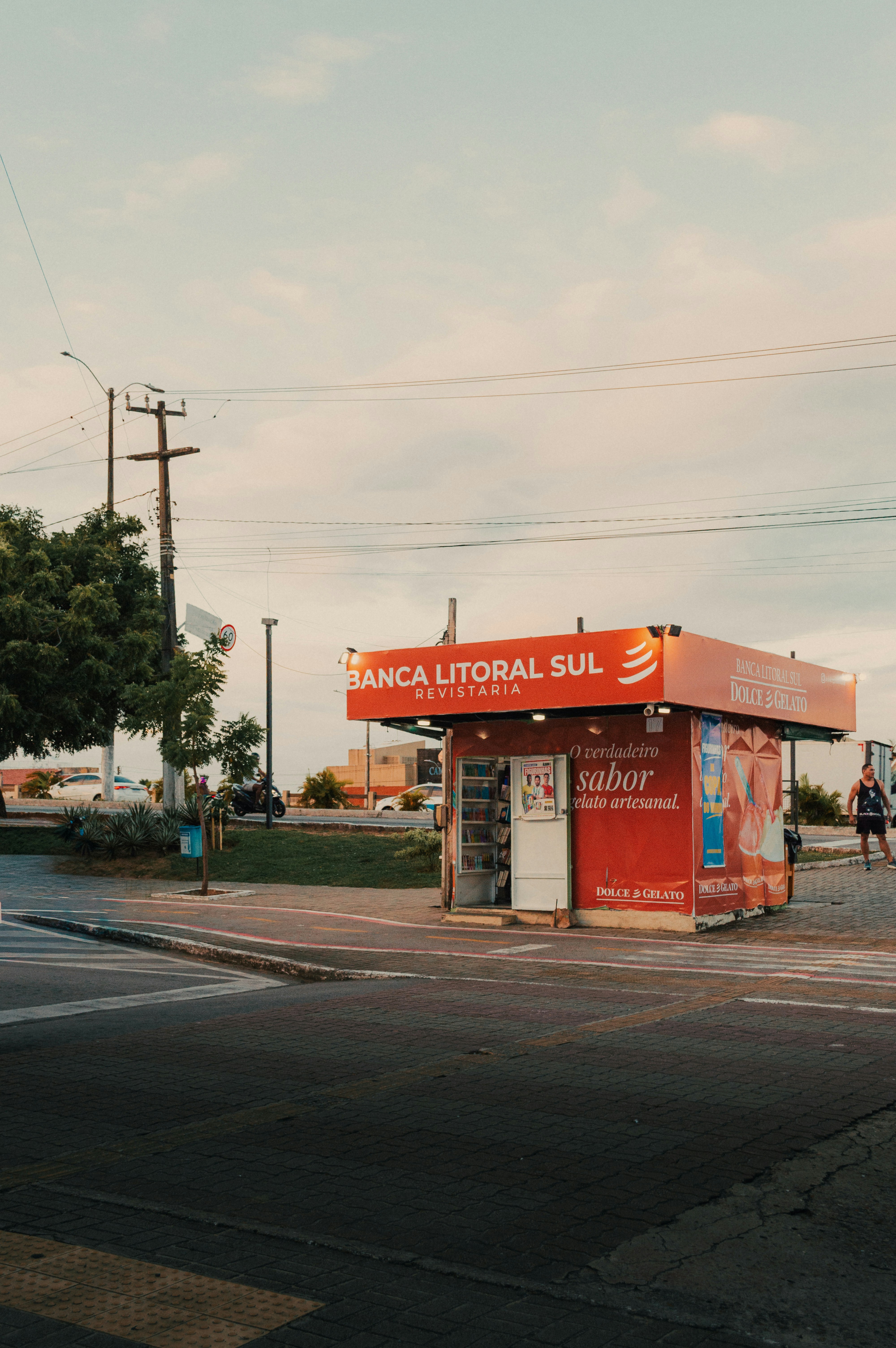 Snack Stand at Dusk: A Quiet Corner of the Street