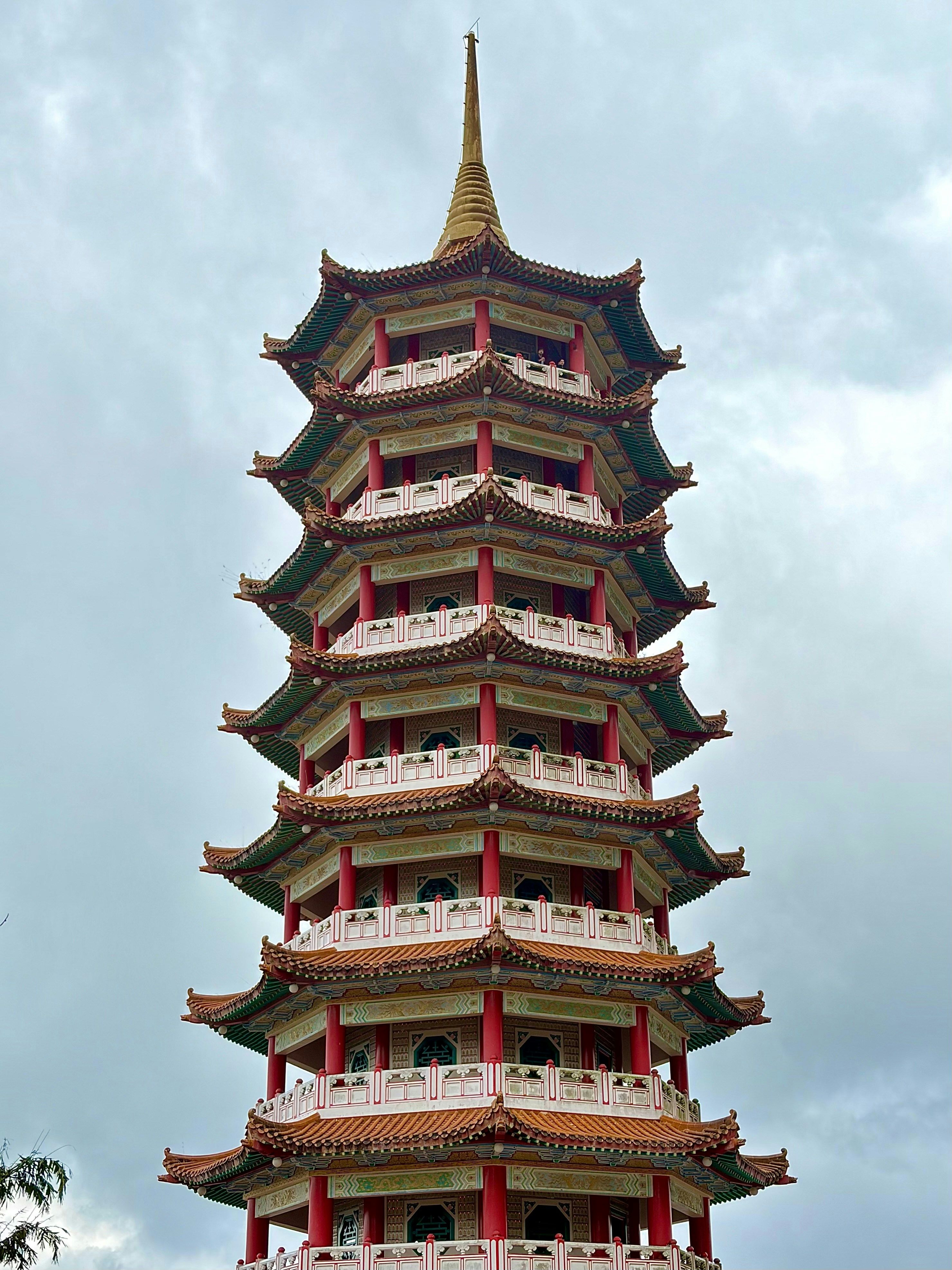 Eight-Tiered Silence: A Pagoda Reaching Toward the Sky