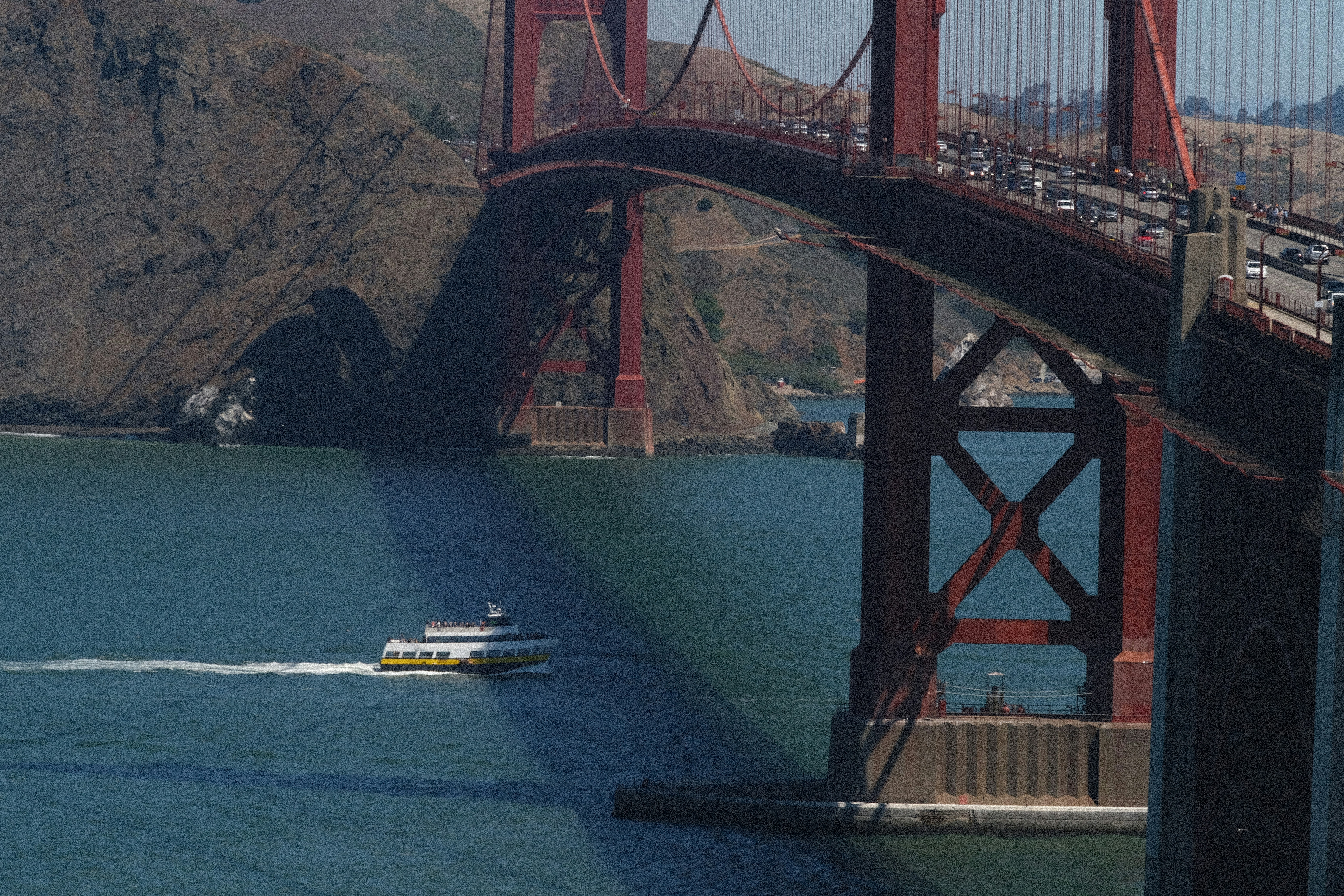 Golden Gate Arc: Boat Slip Under the Bridge