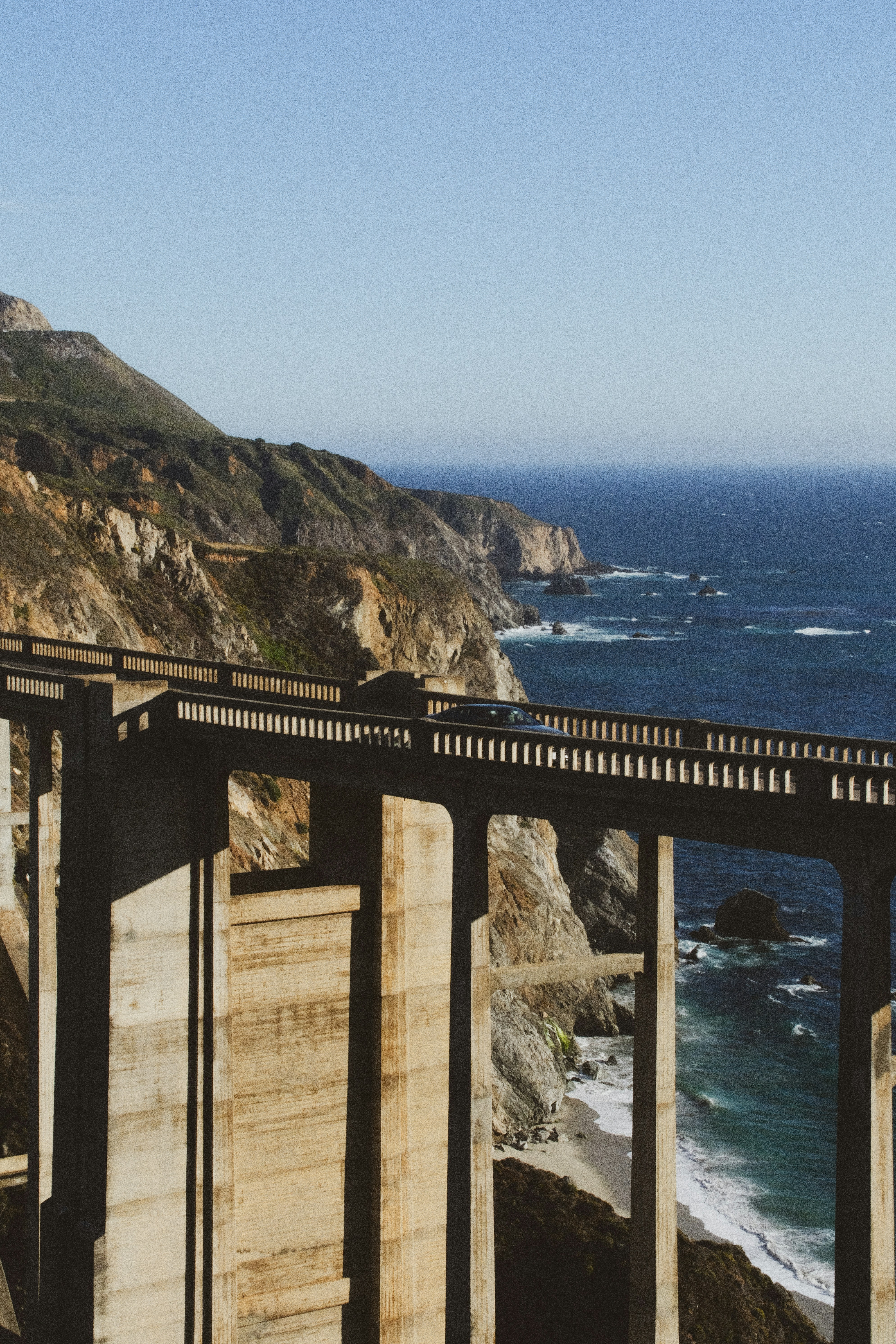 Coastal Viaduct Overlooking a Turquoise Atlantic