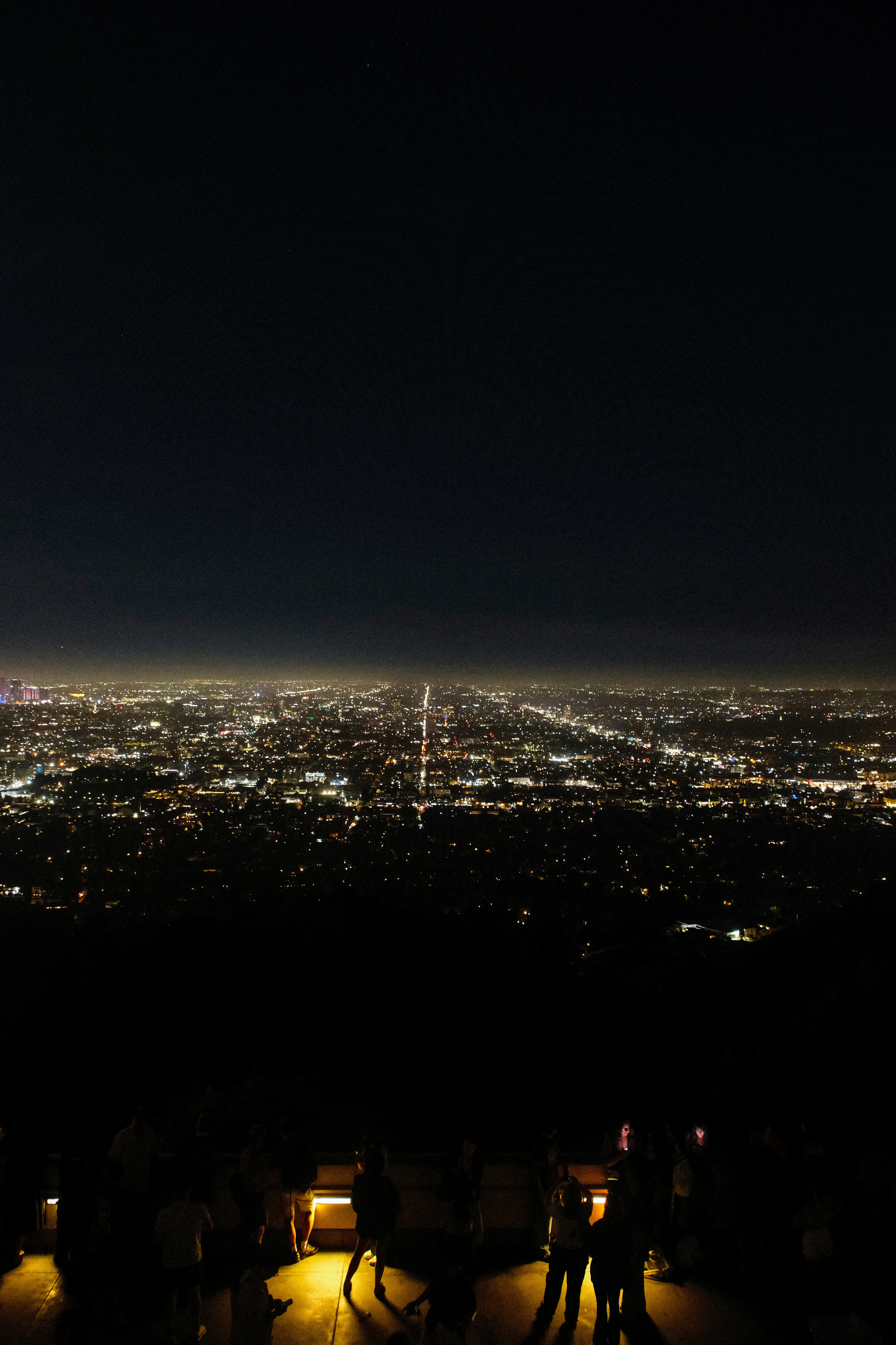 Horizon of Lights: Night Overlooking a City