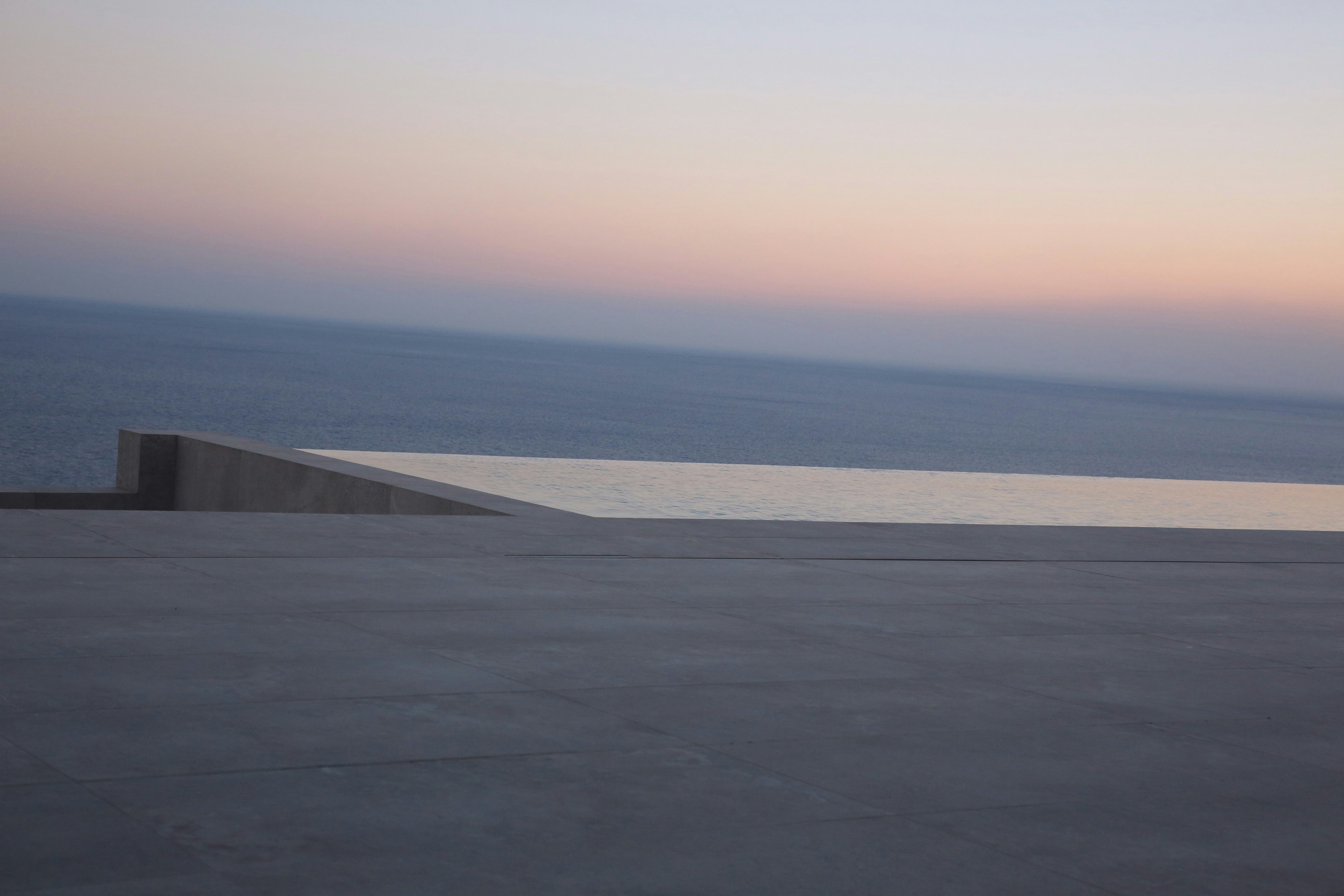 Zen Shoreline: A Quiet Convergence of Concrete and Ocean