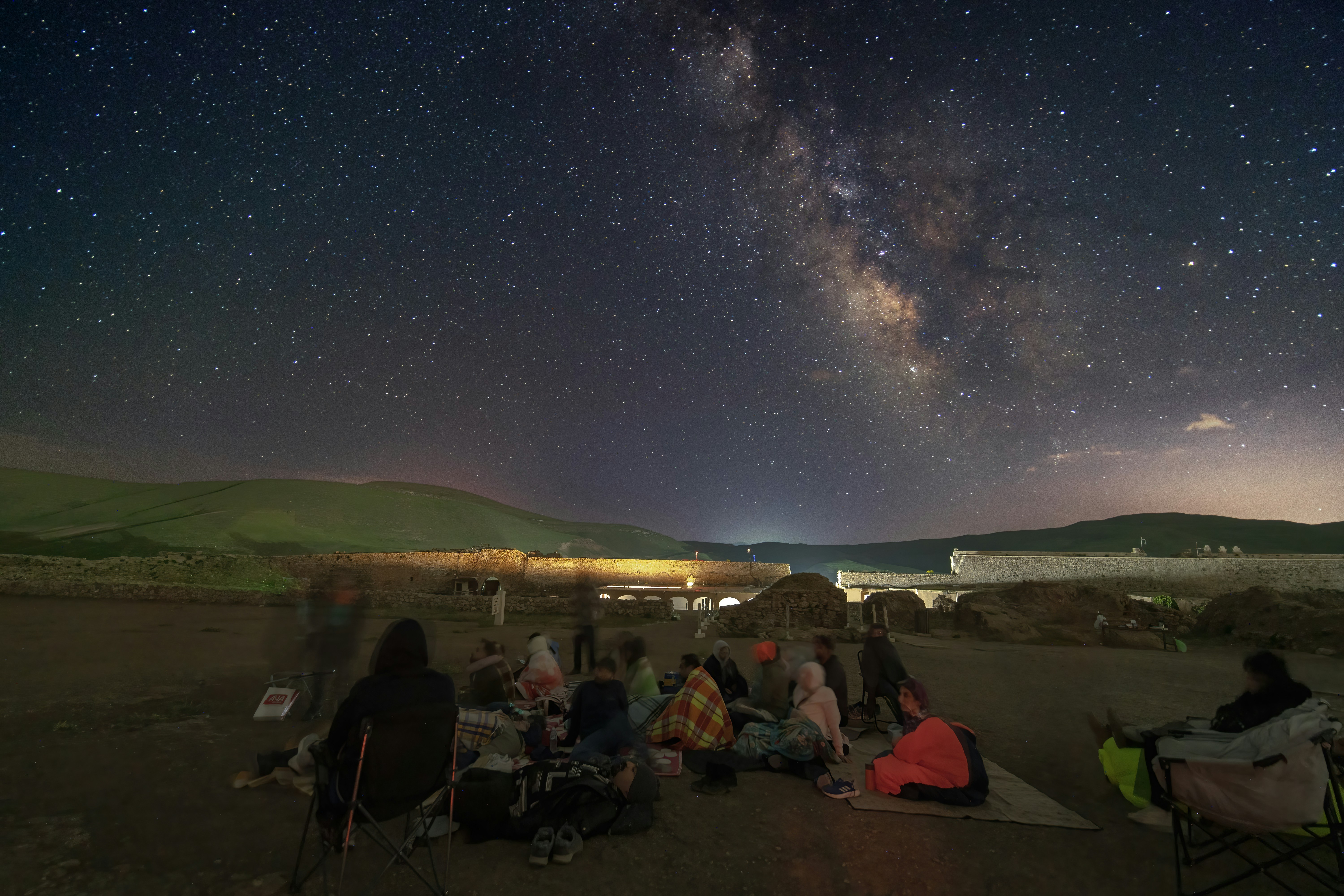 Milky Way Gathering: Night sky and camp under stars