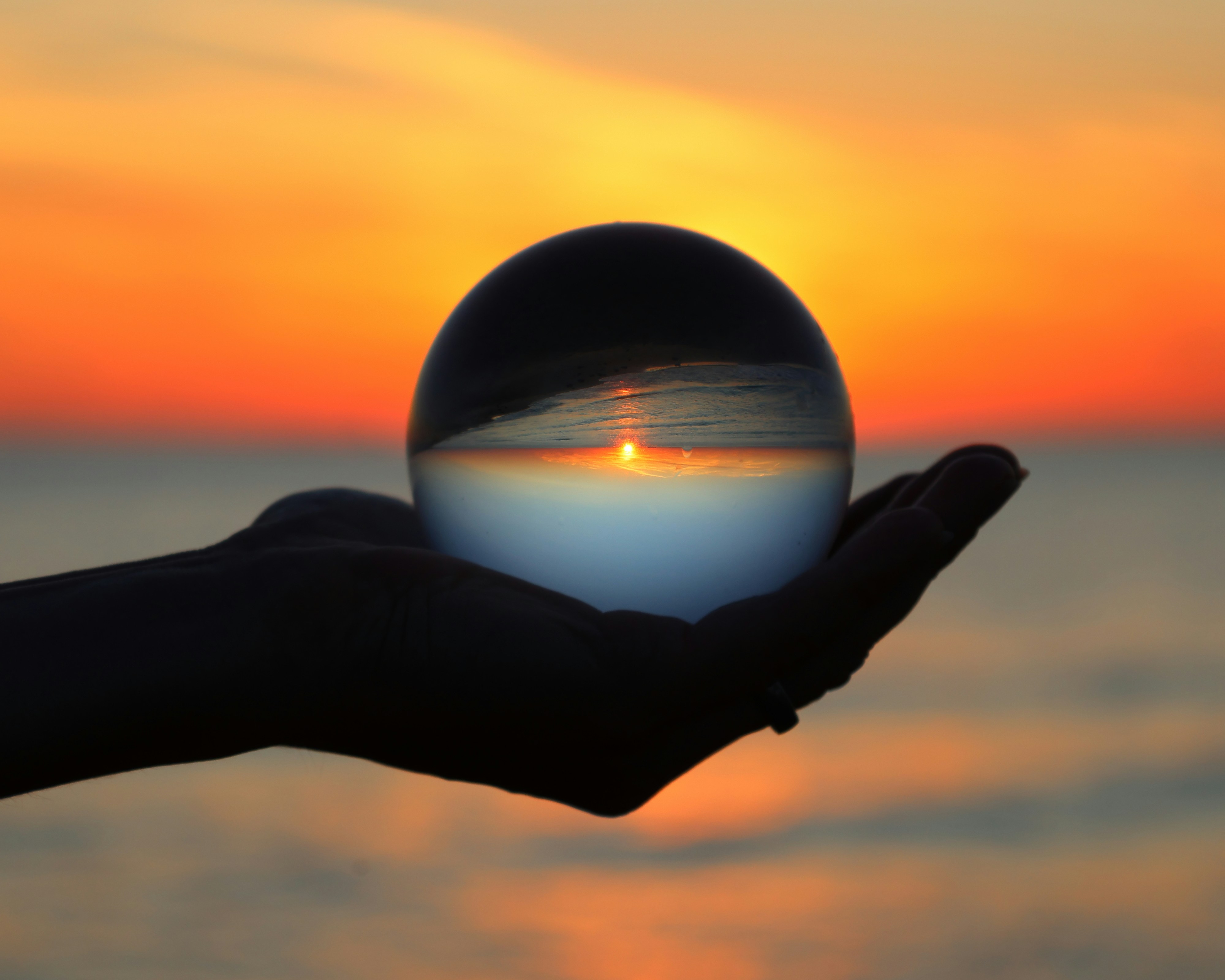 Sphere of Sunset: A Handful of Light