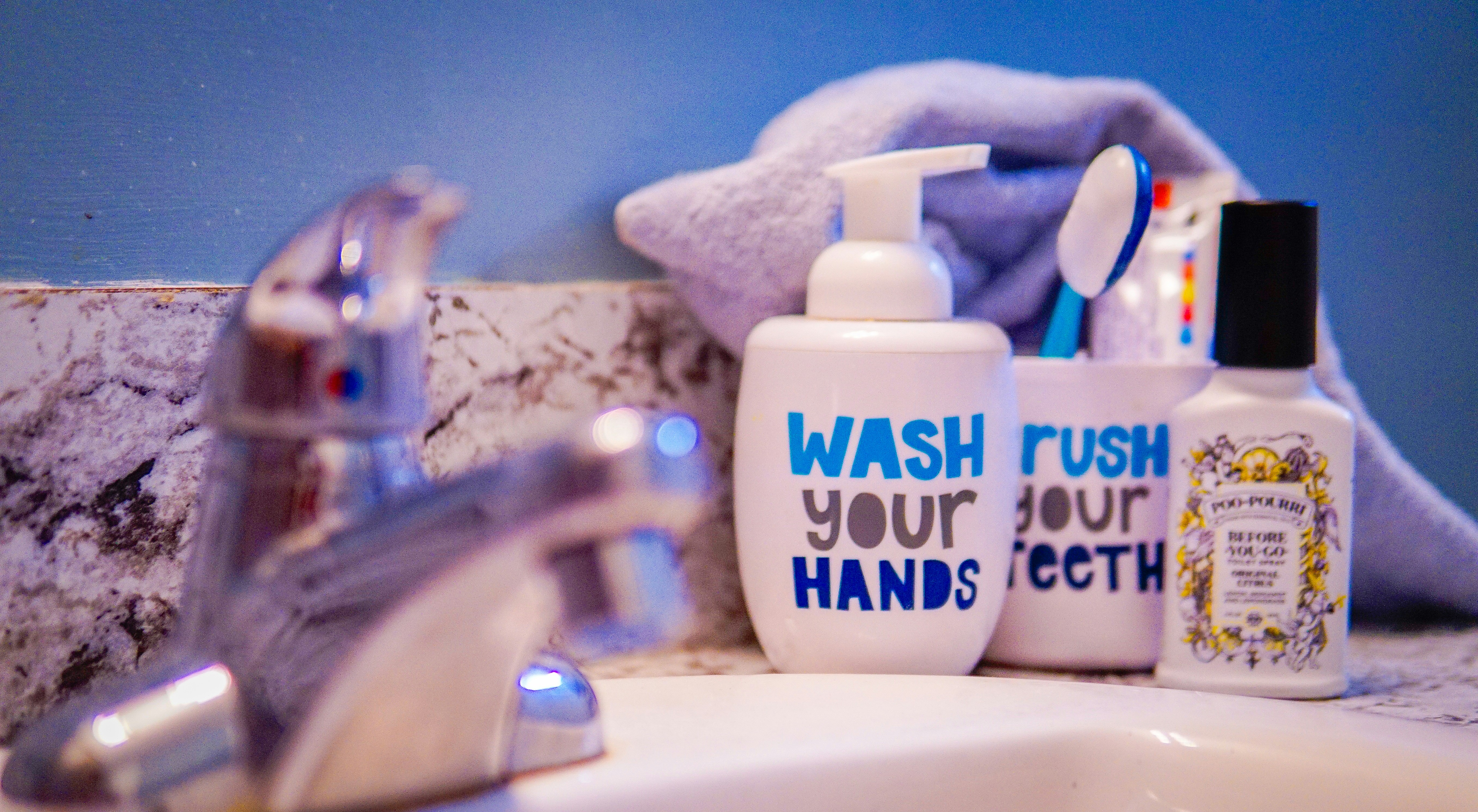 Soap, Sink, and Suds: A Bright Morning in a Quiet Bathroom