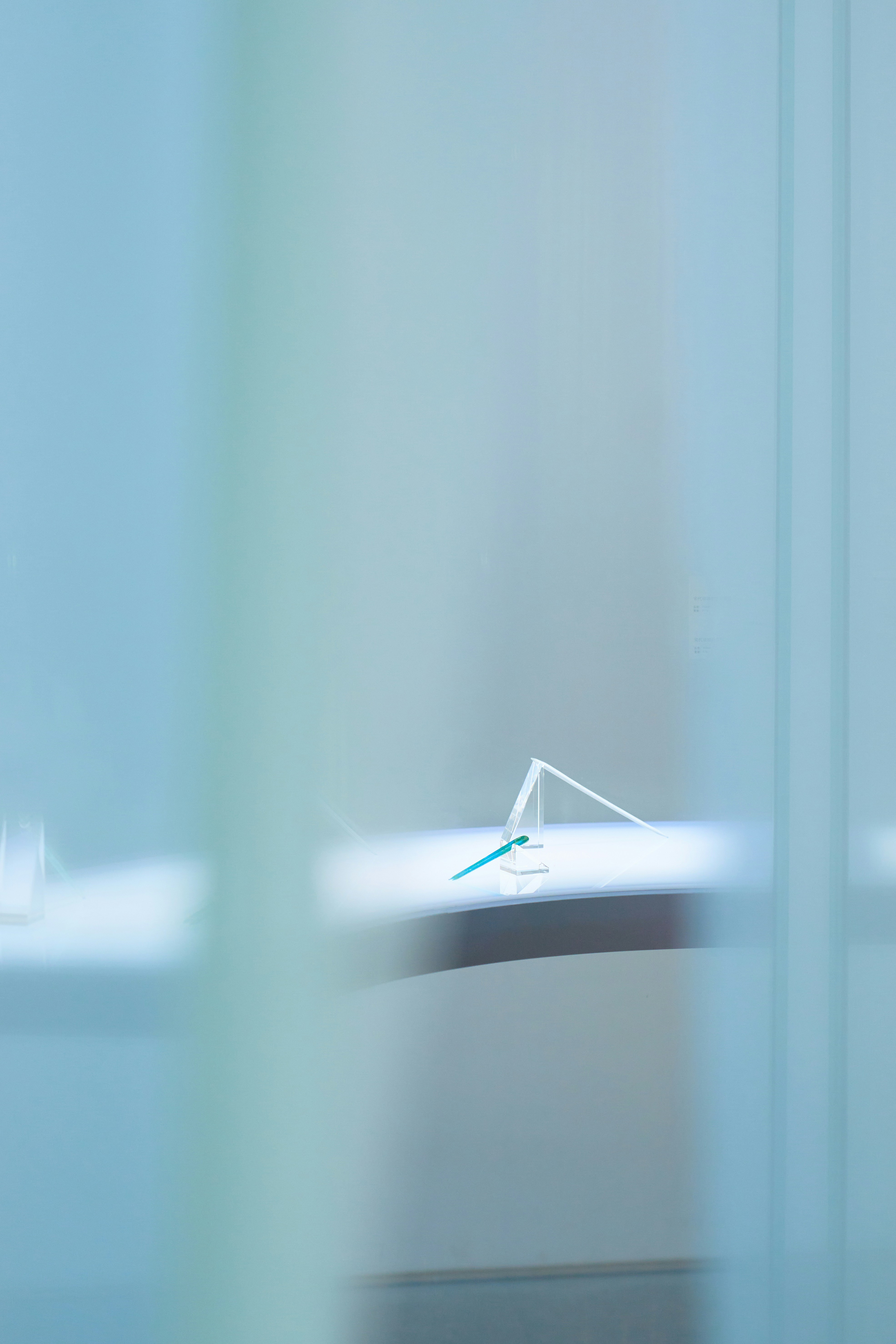 Glacial Blue Studio: A Minimalist Window into Quiet Geometry