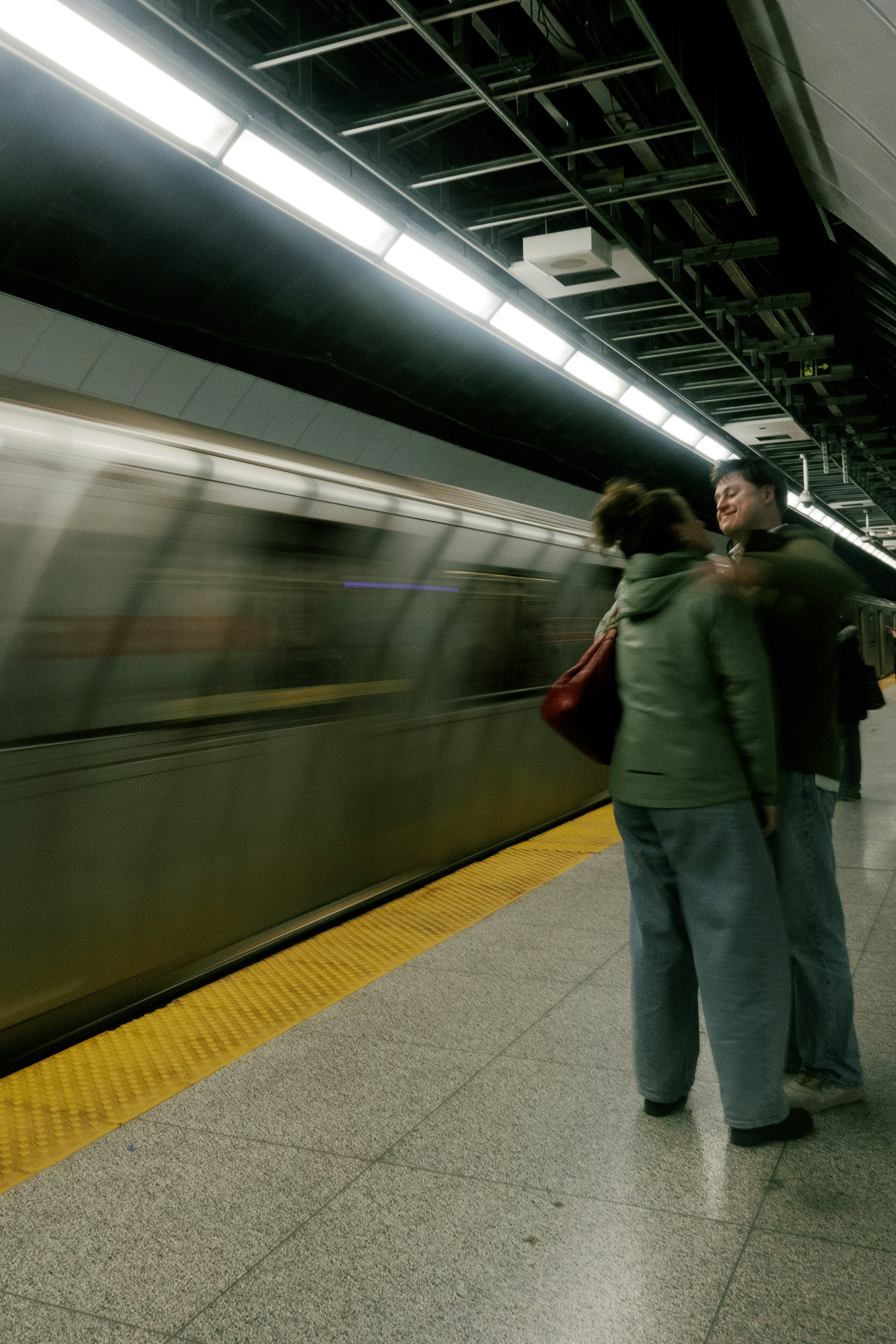 Platform Echo: A Train Scene in Motion