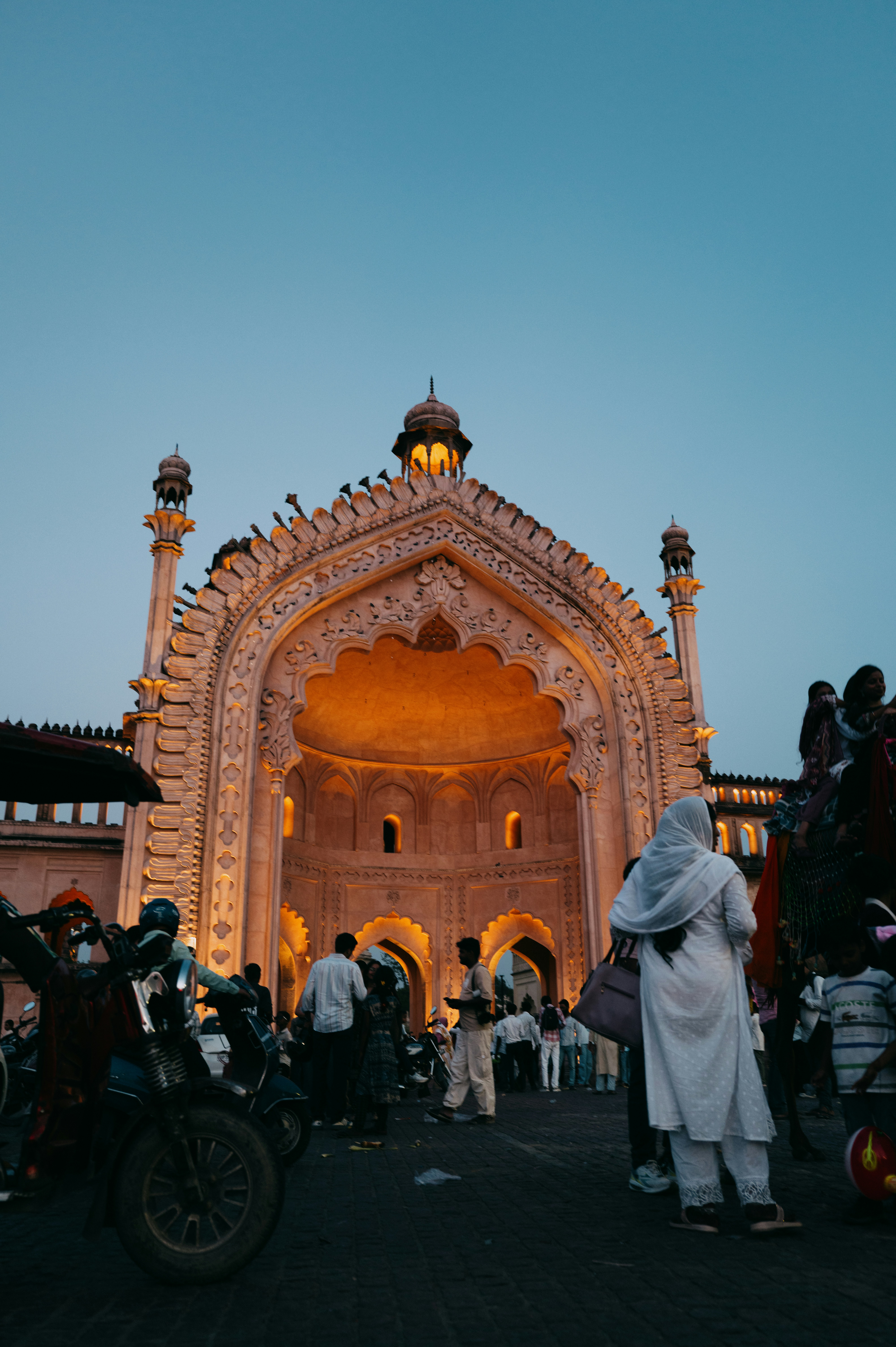 Golden Archway Beneath Evening Sky
