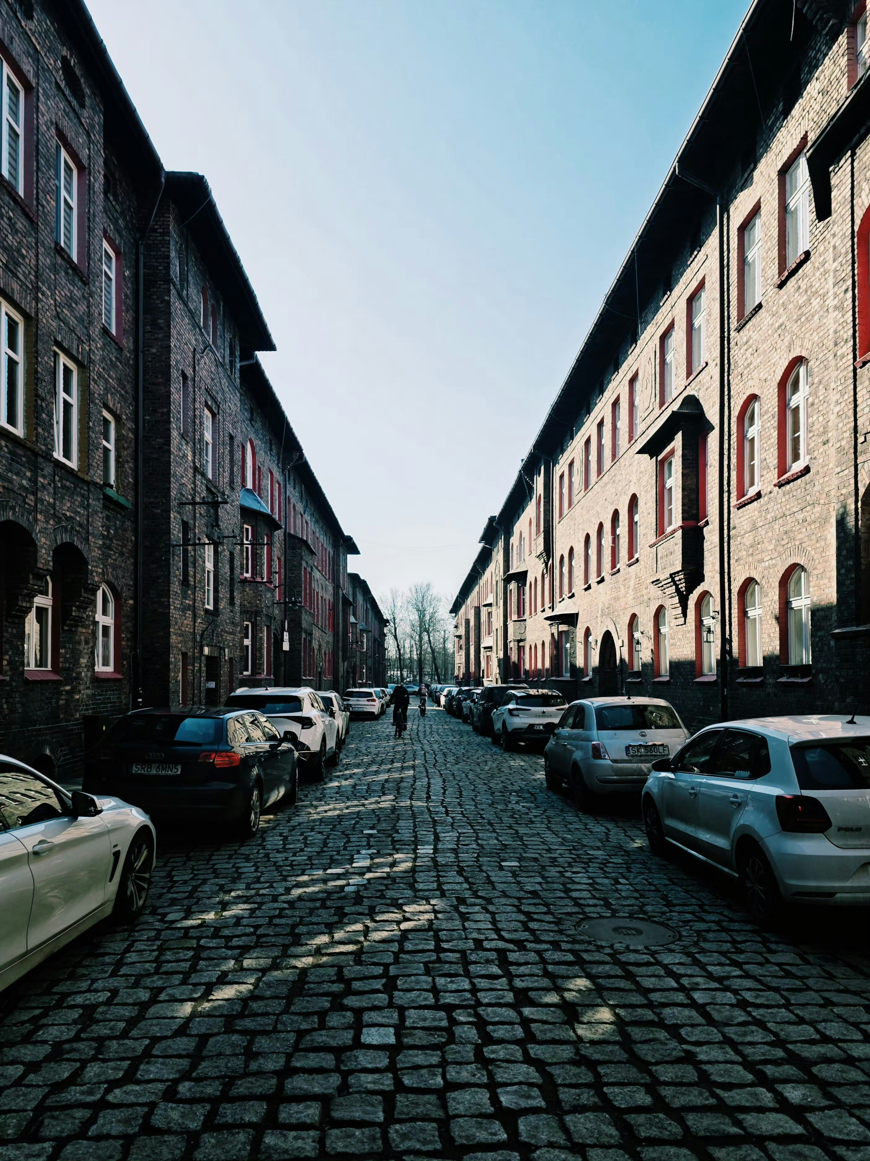 Cobbled Skyline: Narrow Street, Wide Horizon