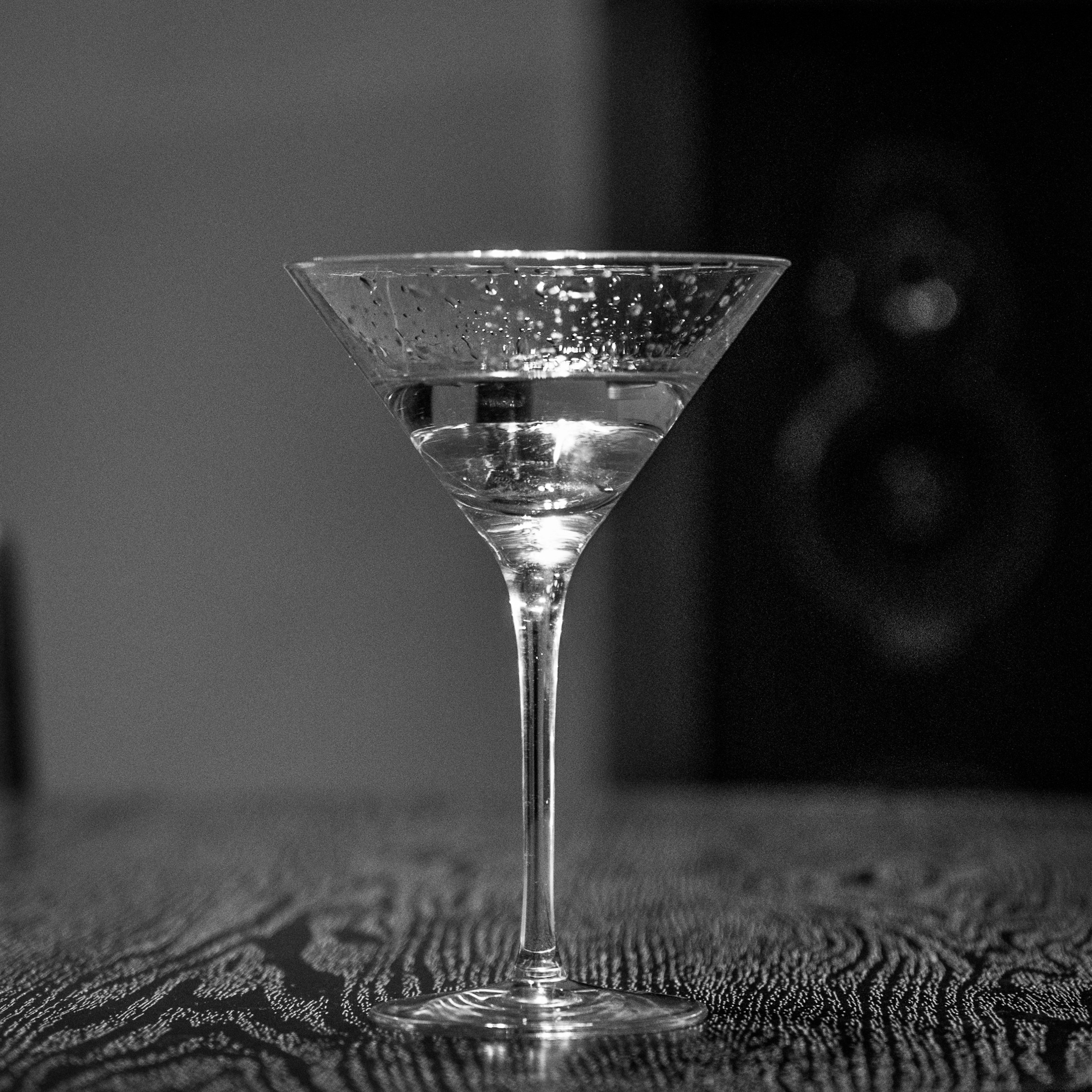 Midnight Toast: A Glass in Sharp Focus