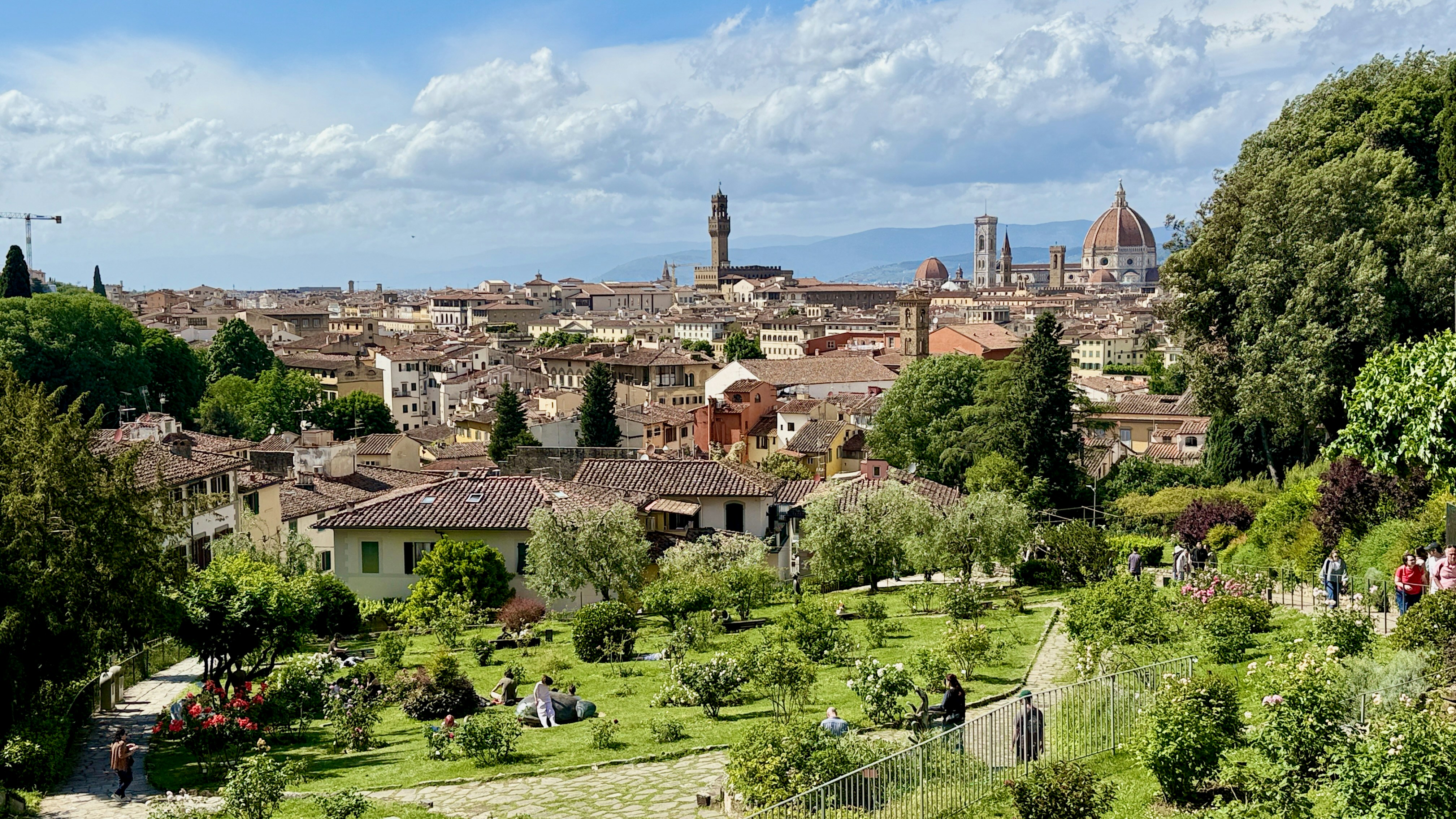 Florentine Horizon: Gardens and Dome Above the Tuscan Rooftops