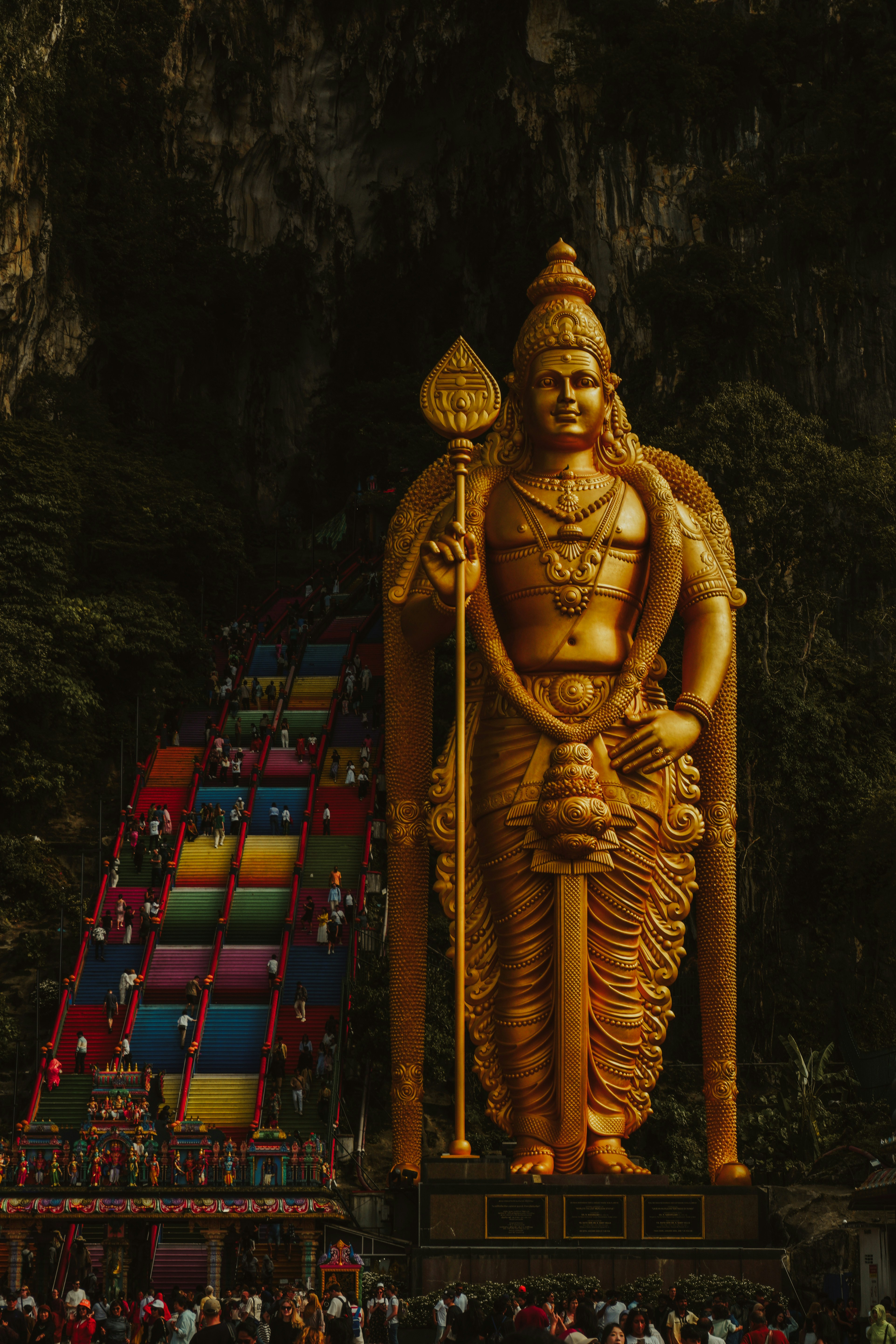 The Colossal Guardian in Golden Light