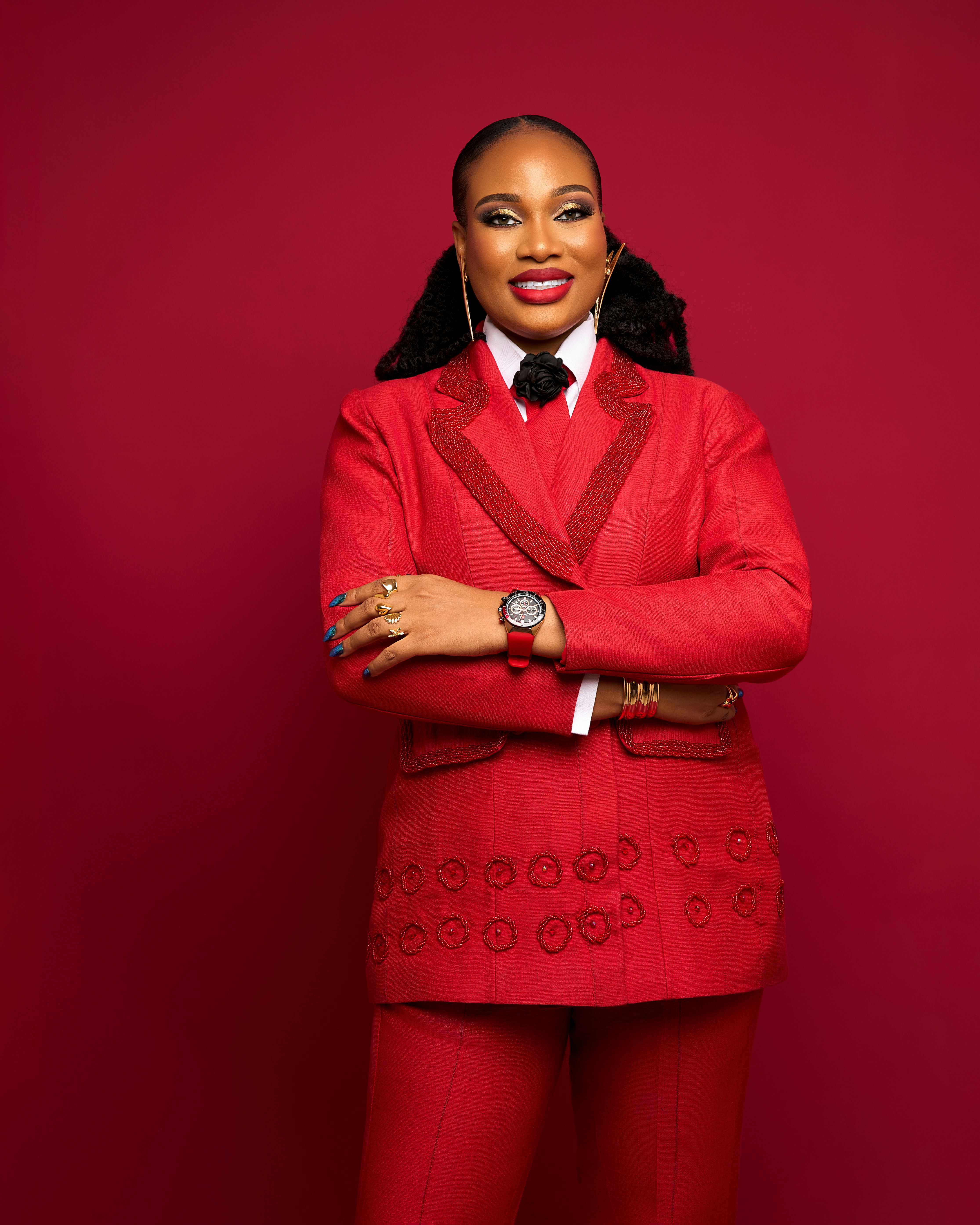 Powerful Red: A Portrait in Style and Authority