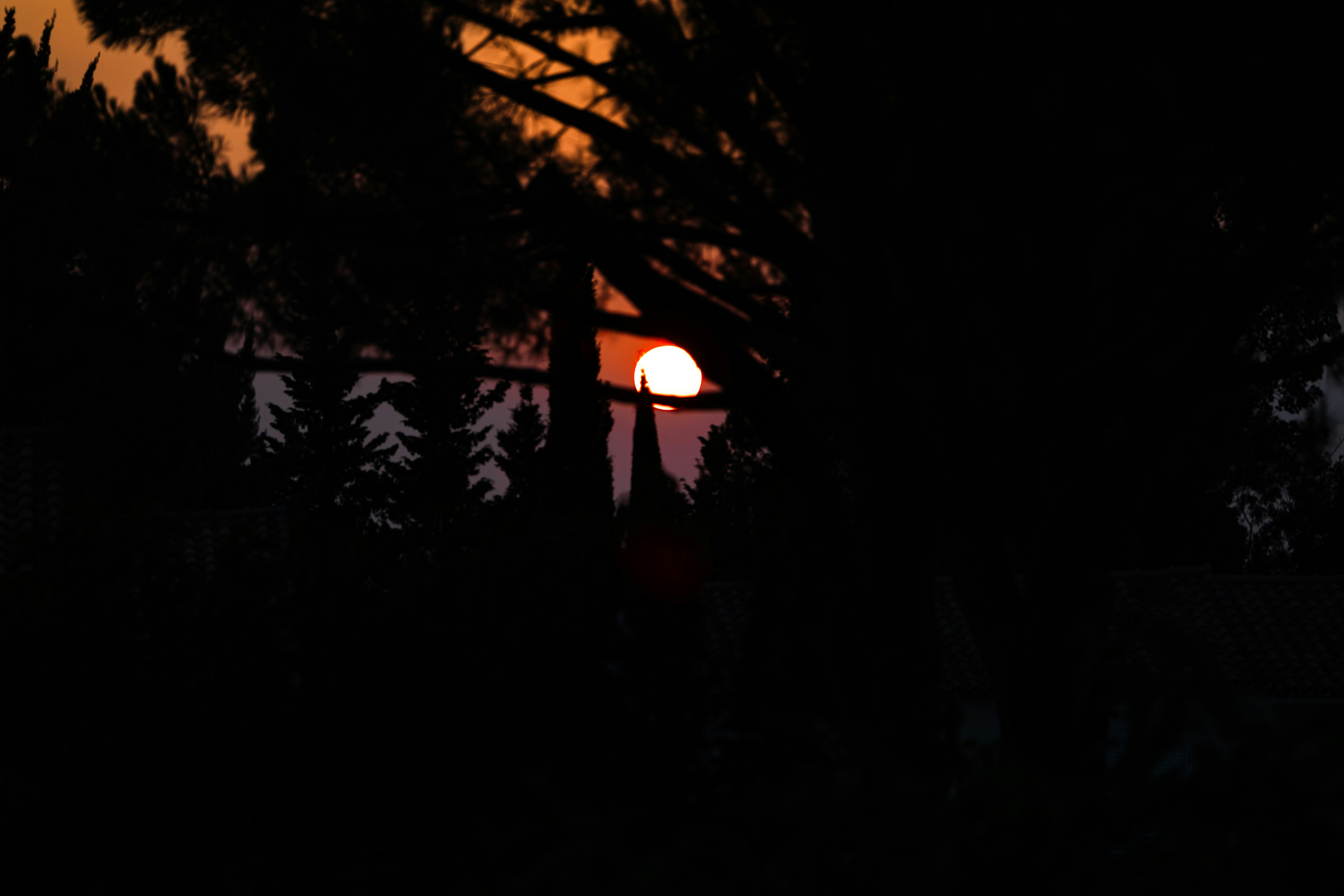 Coucher de soleil avec filtre ND