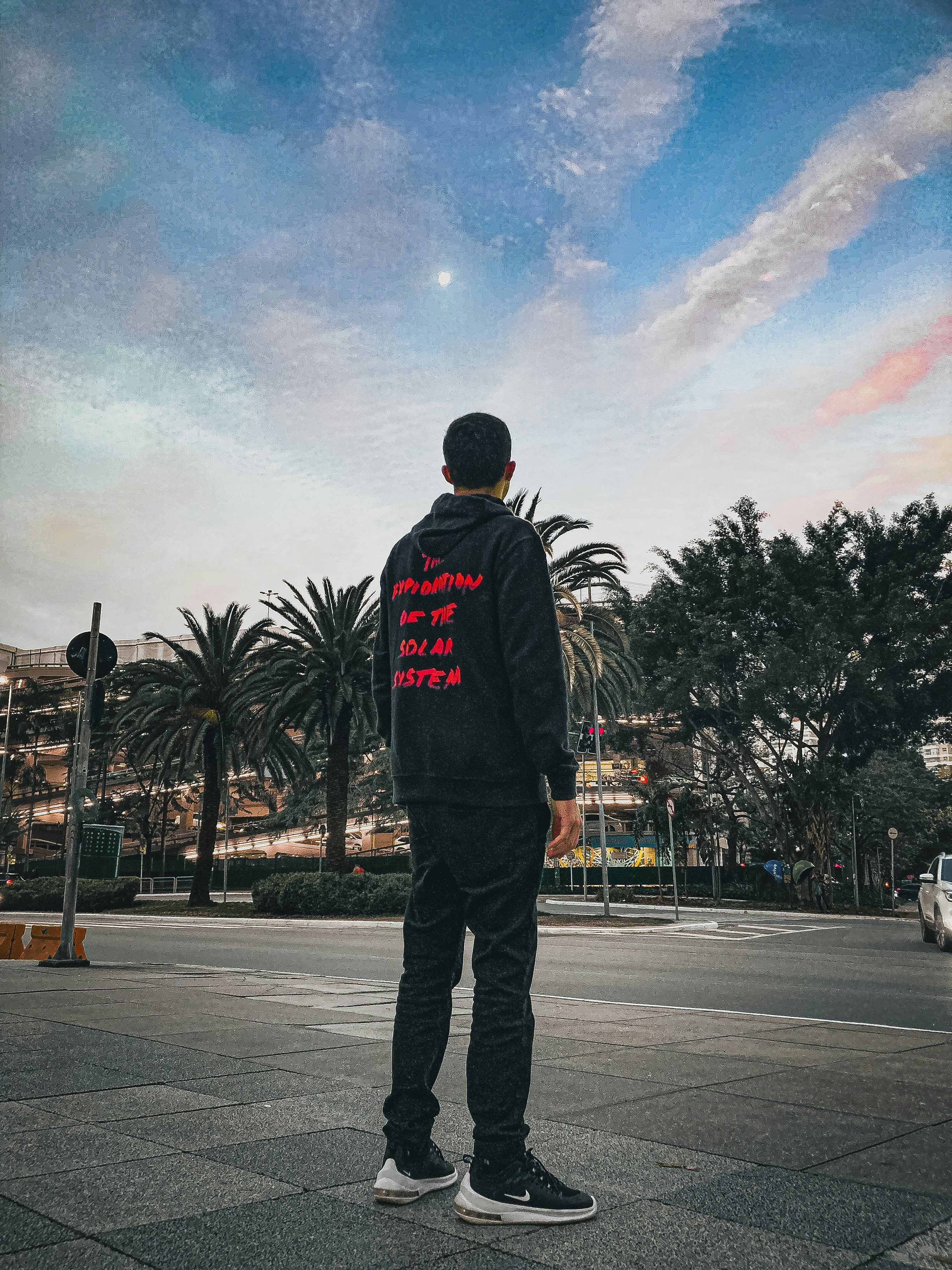 Midnight Runner Under a Tinted Sky