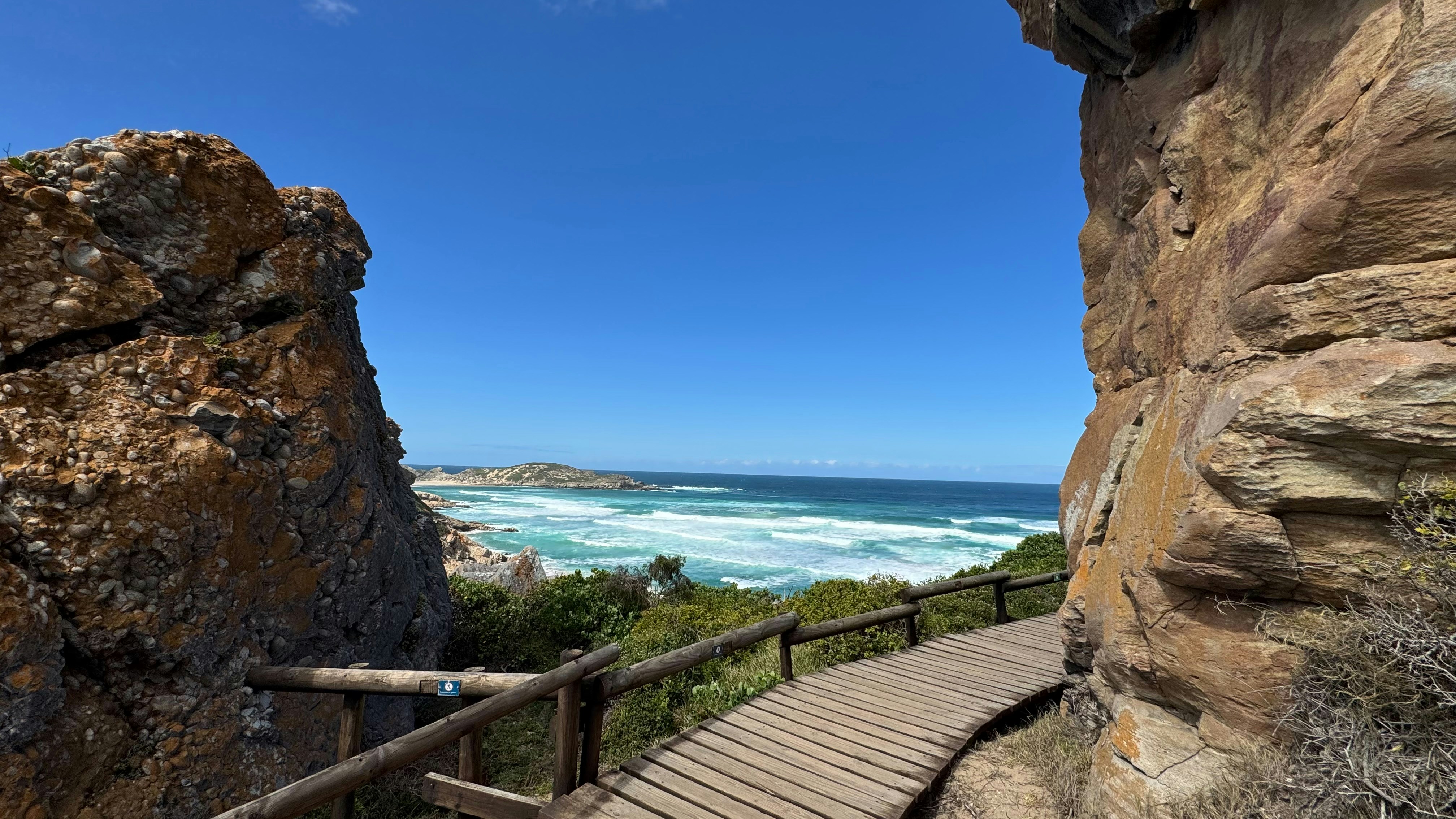 Clifftop Trail Bends Toward the Sea