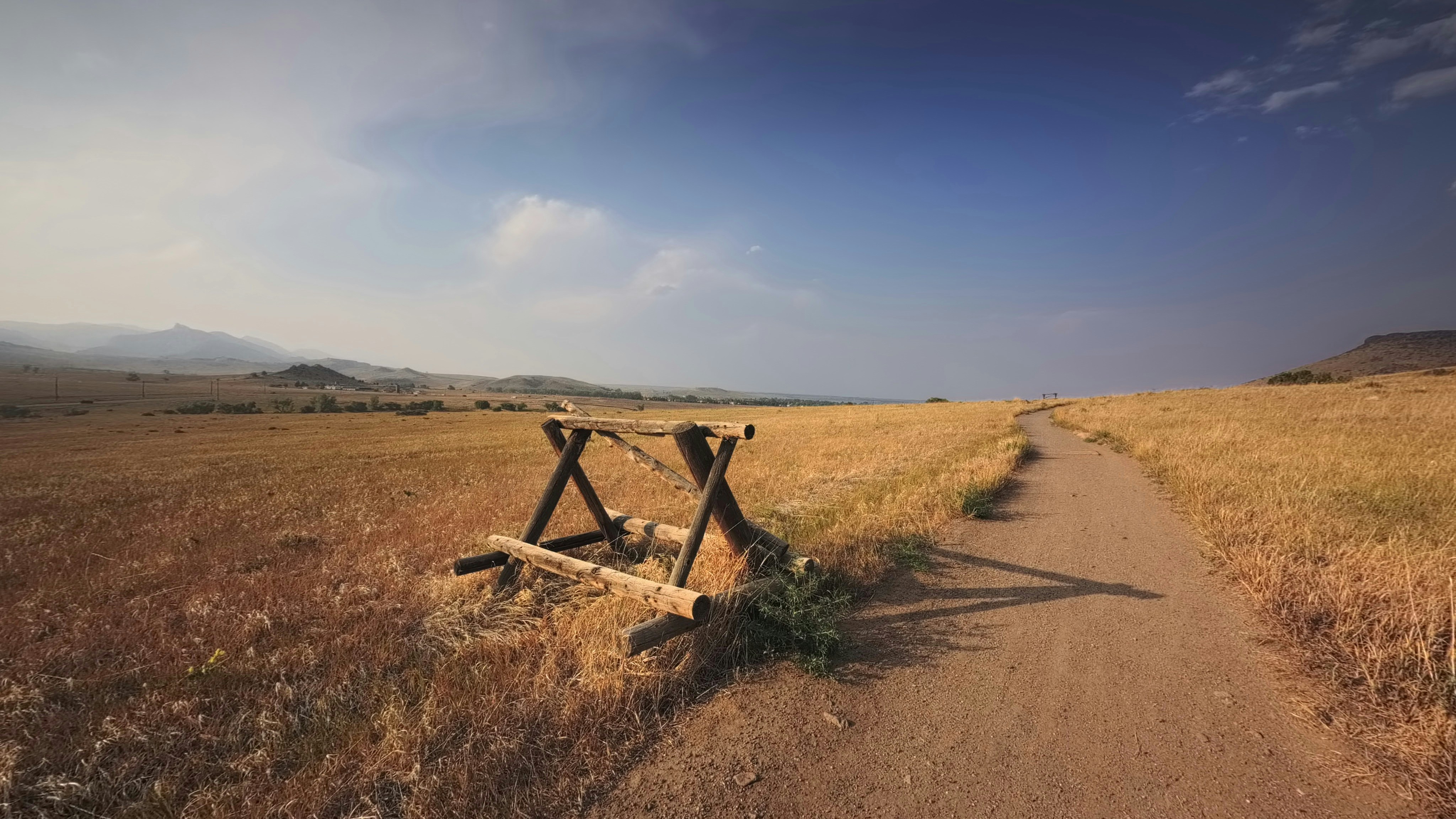 Desert Path and Weathered Fence